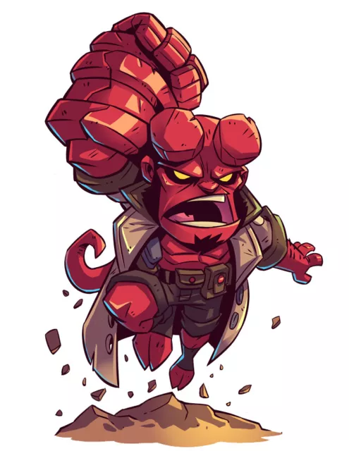 Hellboy Attack Stickers Phone Decal Water Bottle Stickers Car Decals ...