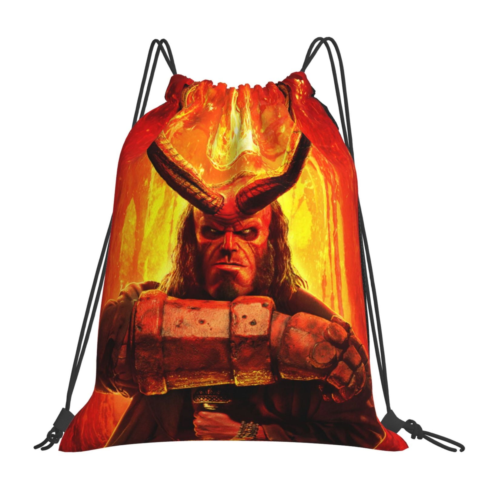 Hellboy Drawstring Backpack Sport Gym Bag For Yoga Swimming Gymsack ...