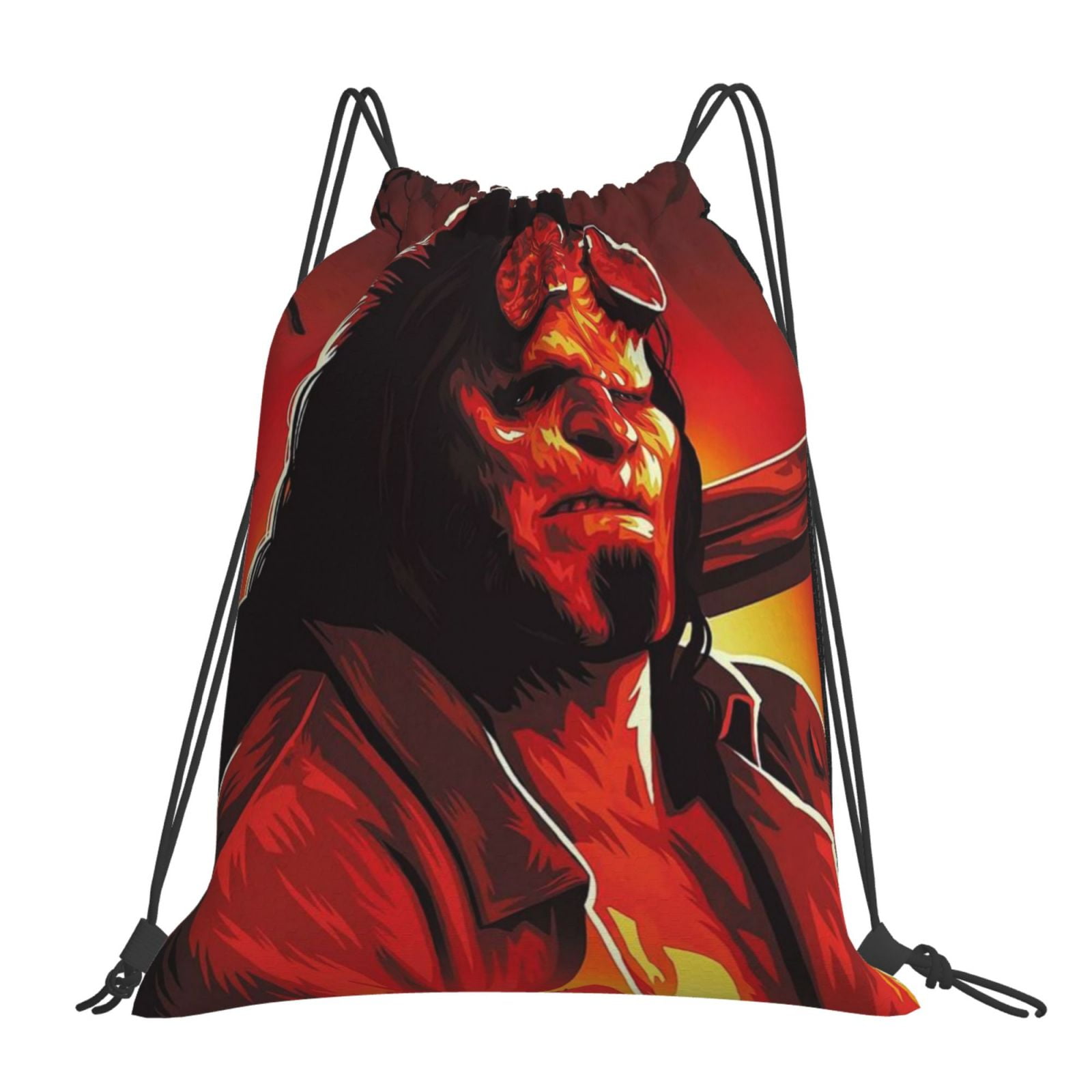 Hellboy Drawstring Backpack Sport Gym Bag For Yoga Swimming Gymsack ...