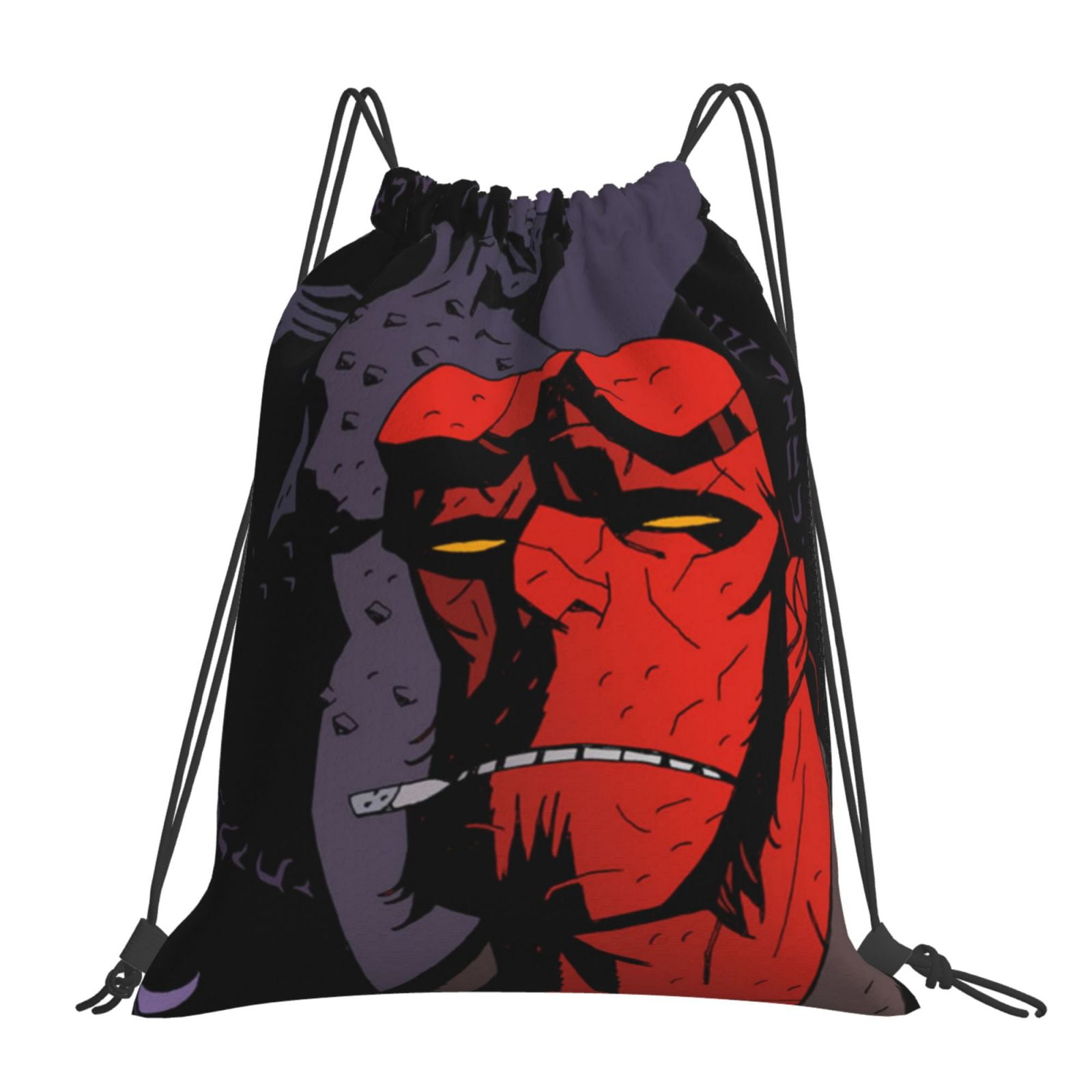 Hellboy Drawstring Backpack Sport Gym Bag For Yoga Swimming Gymsack ...