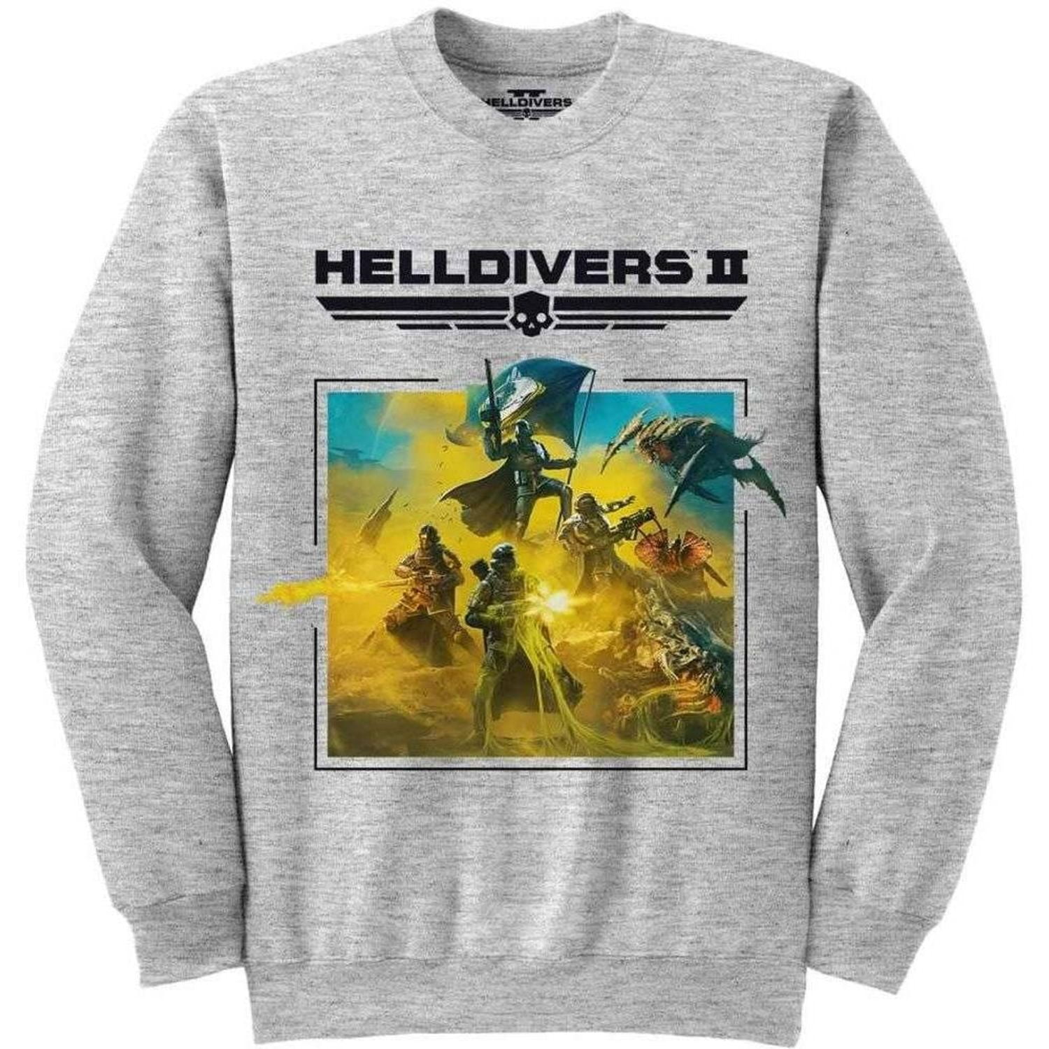 Helldivers 2 Adult Key Art Logo Sweatshirt - Walmart.com