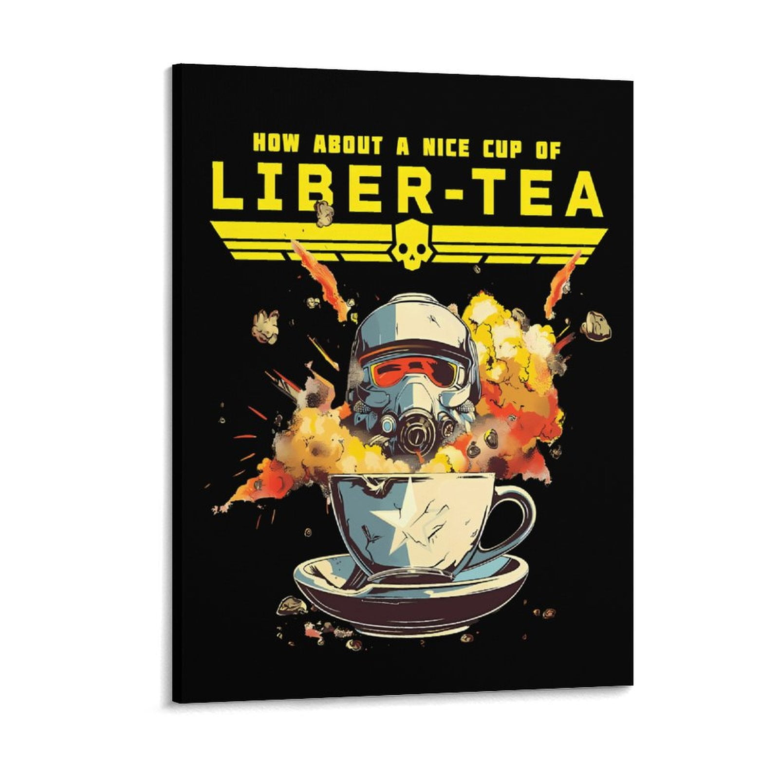 Helldivers Hanging Paintings Home Decor Merch Framed Paintings Bedroom ...