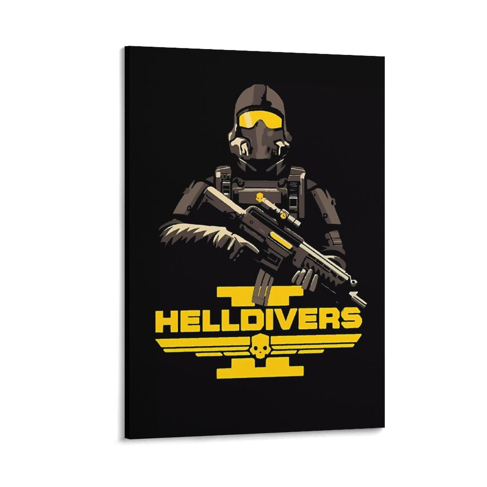 Helldivers Hanging Paintings Home Decor Merch Framed Paintings Bedroom Living Room Merchandise ...
