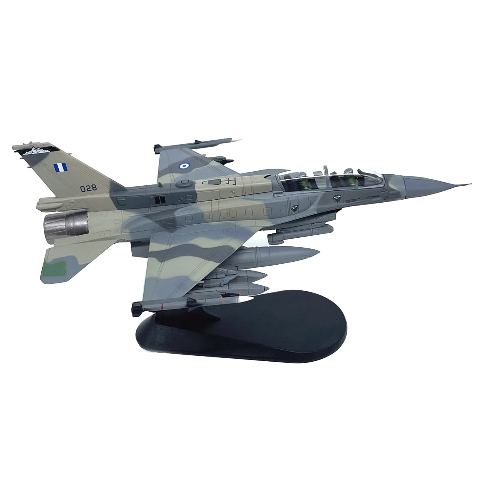 Hellenic Air Force F 16D Mira Model Plane 1/72 Scale Alloy Construction Display Stand Included ...