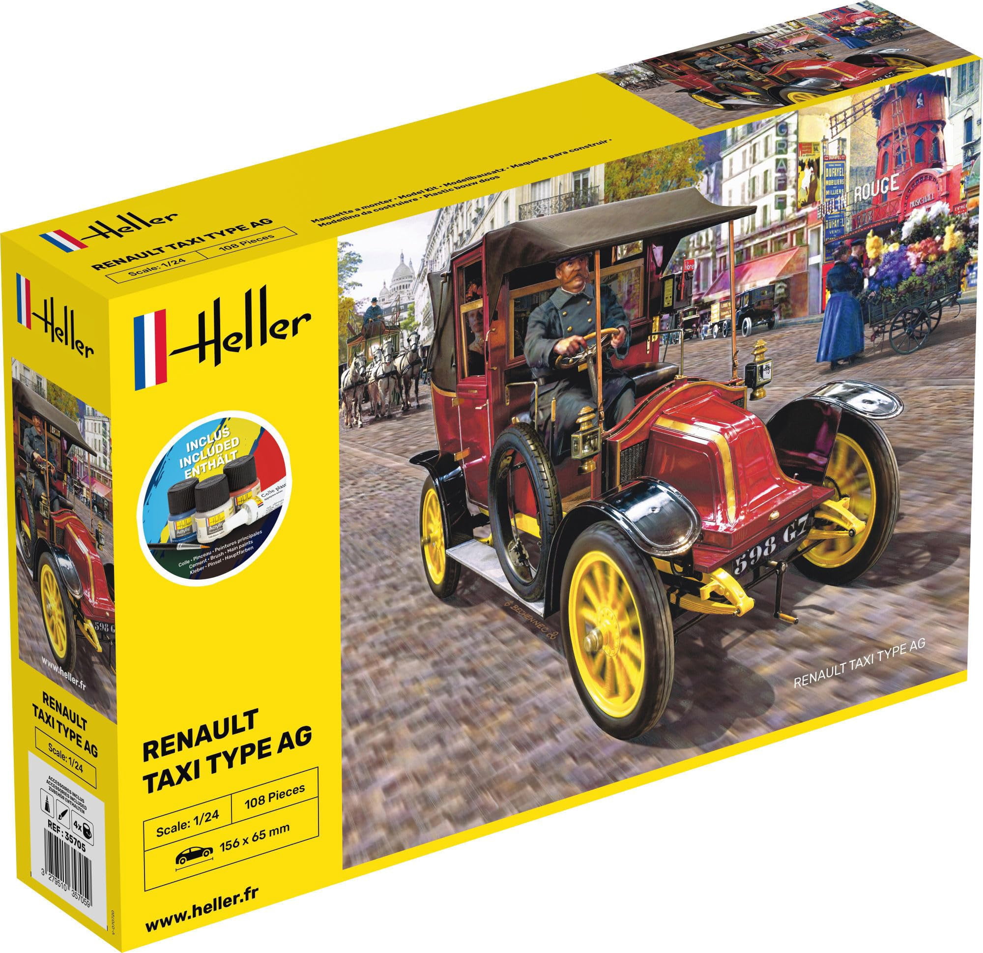 Heller HEL35705 Plastic Model kit, Various - Walmart.com