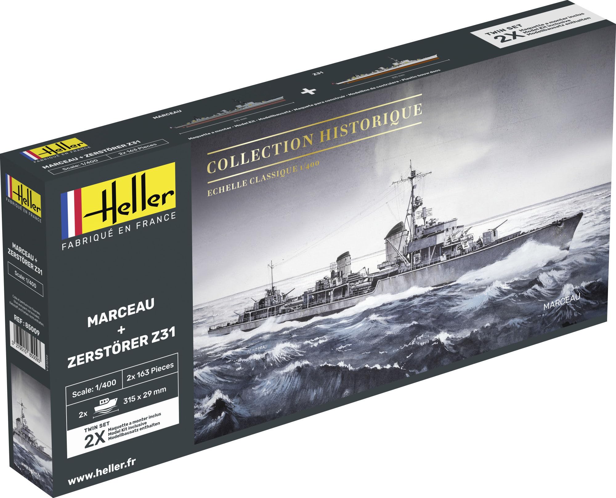 Heller HEL85009 Plastic Model kit, Various - Walmart.com