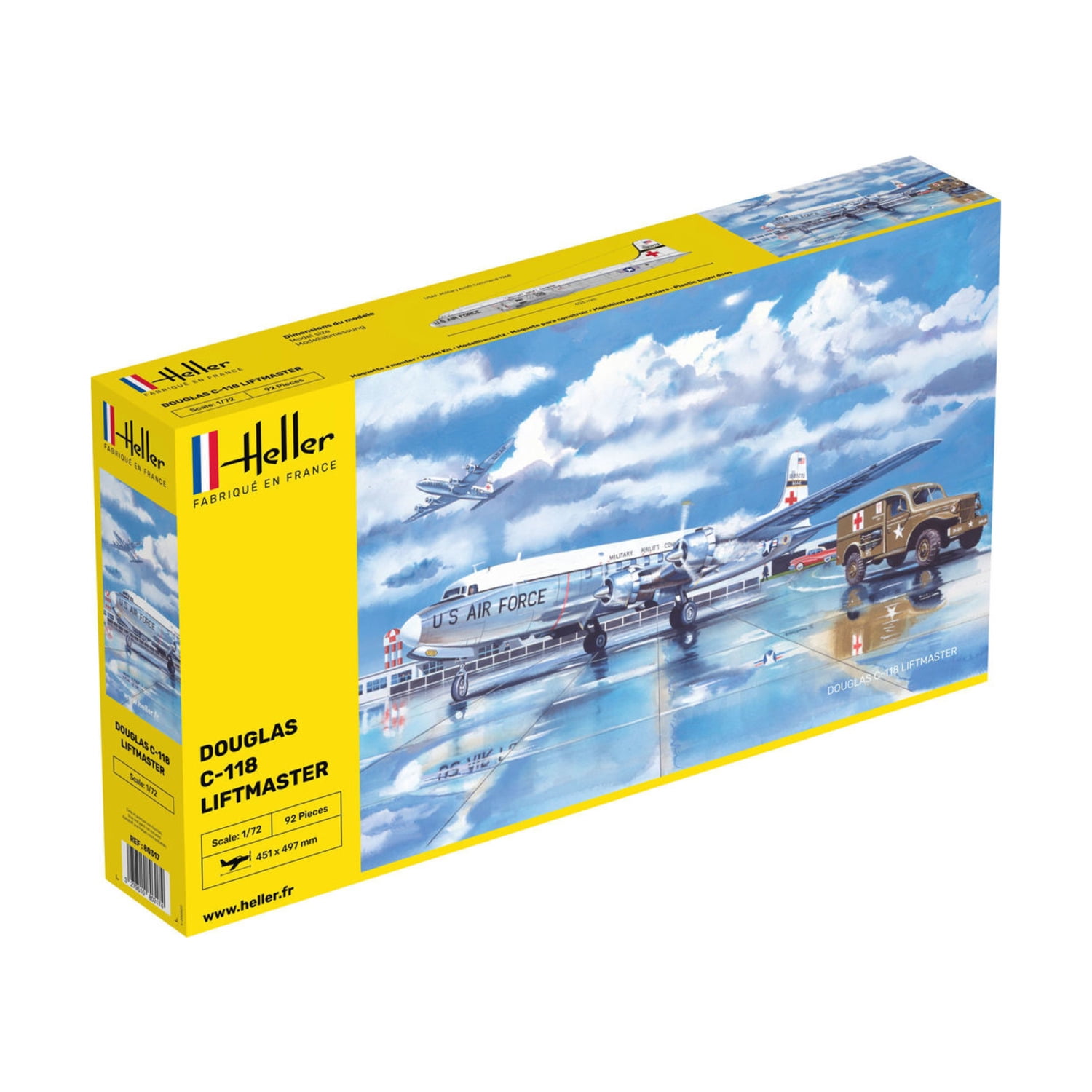 Heller Models Douglas C-118 Liftmaster New - Walmart.com