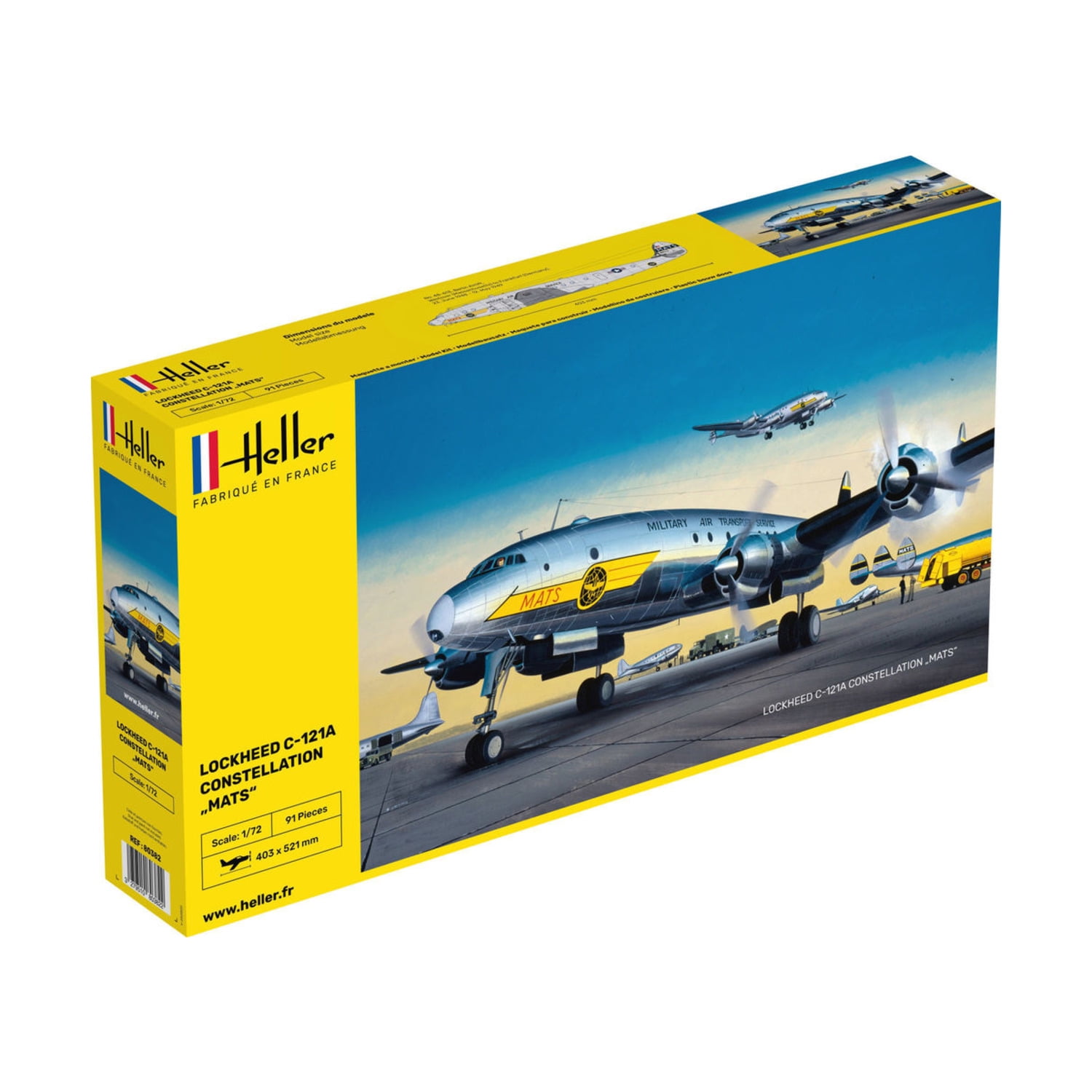 Heller Models Lockheel C-121A Constallation "MATS" New - Walmart.com