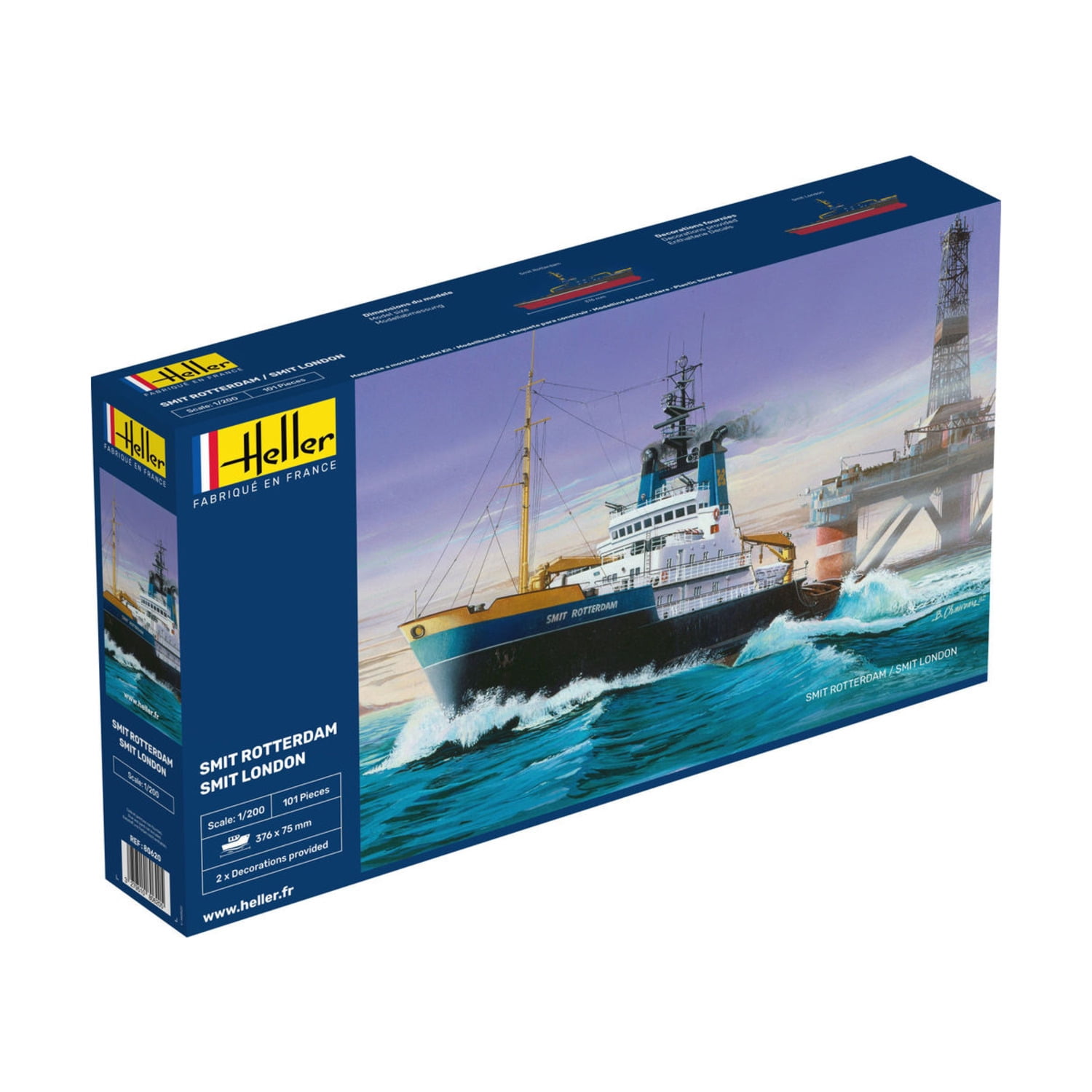 Heller Models Smit Rotterdam / Smit London New - Walmart.com