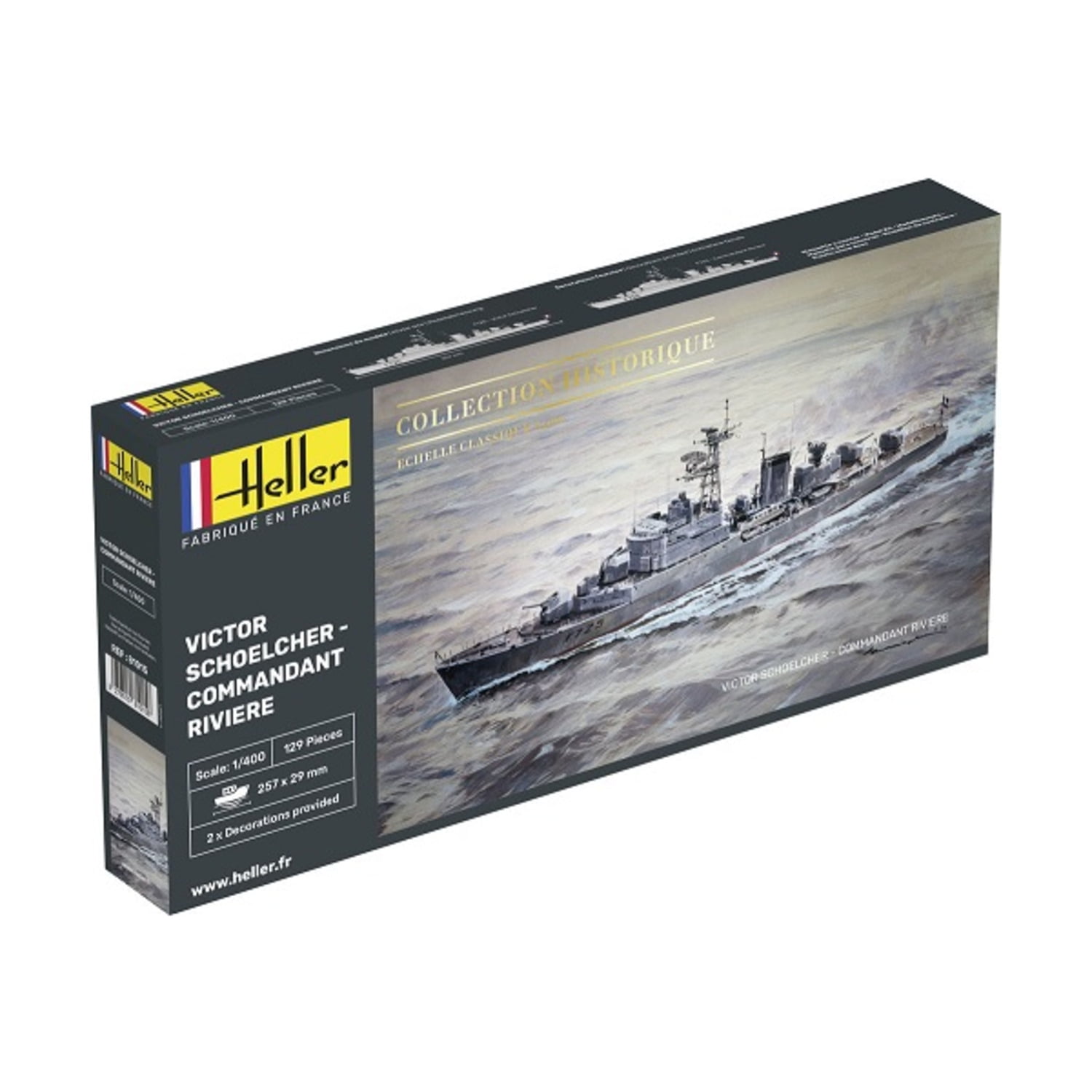Heller Models Victor Schoelcher Commandant Riviere New - Walmart.com
