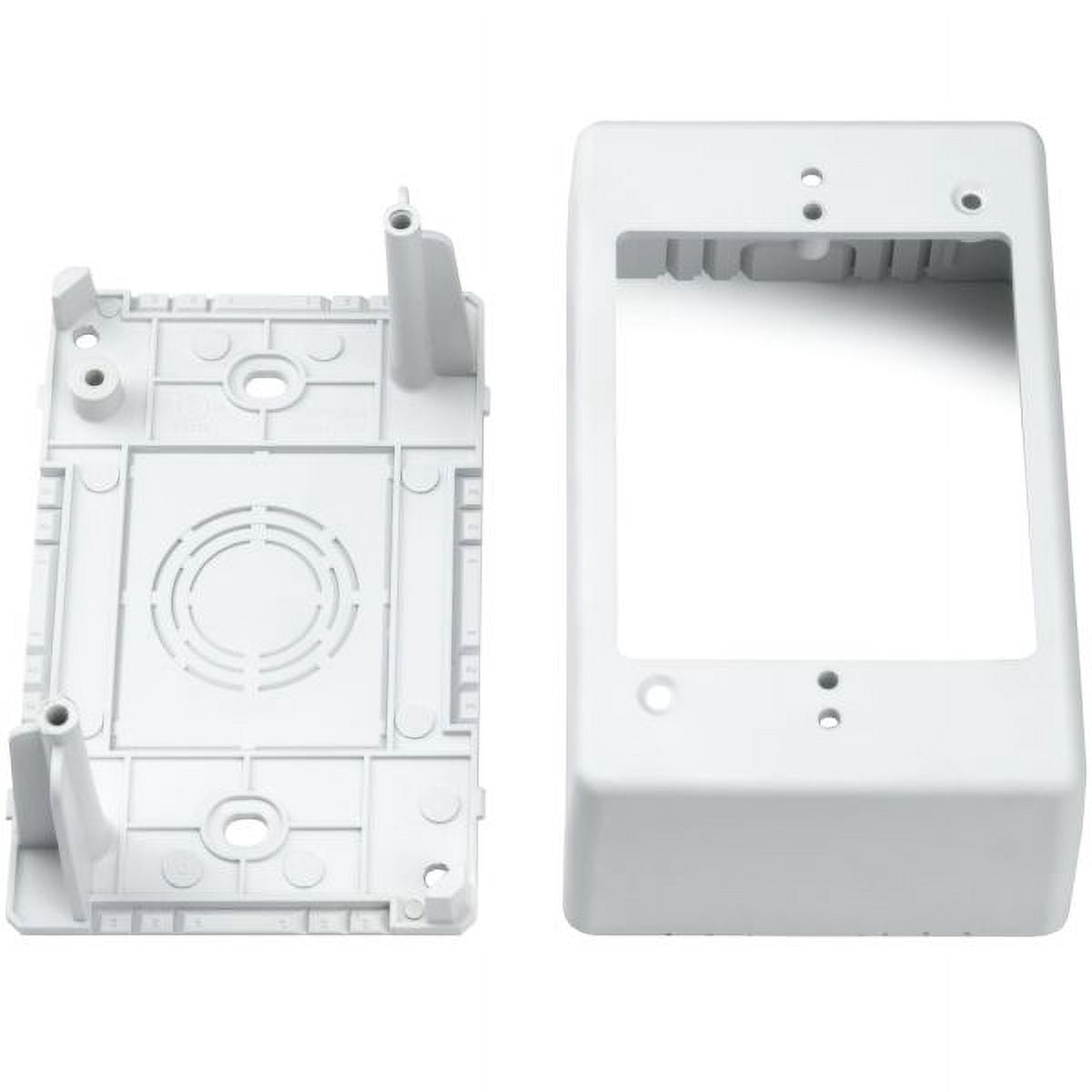 Hellermann Tyton TSRPW-JB2 Single Gang Junction Box - 2" deep - White ...