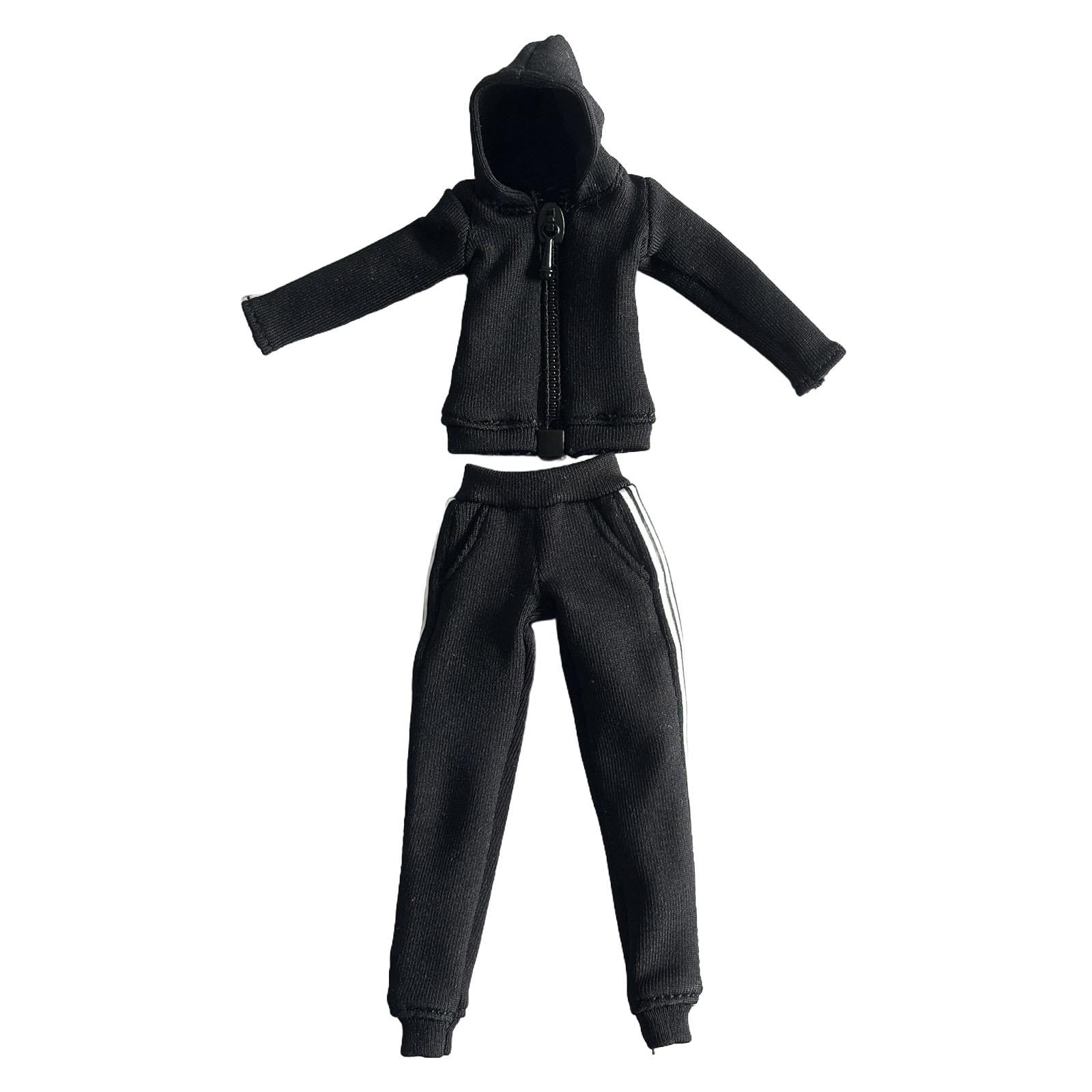 Hellery 1/12 Action Figures Sportswear Suit Female Figure Clothing ...