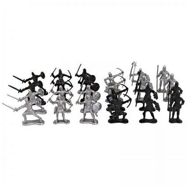 Hellery 2xPlastic Medieval Knight Soldier Toys Army Men Archaic ...