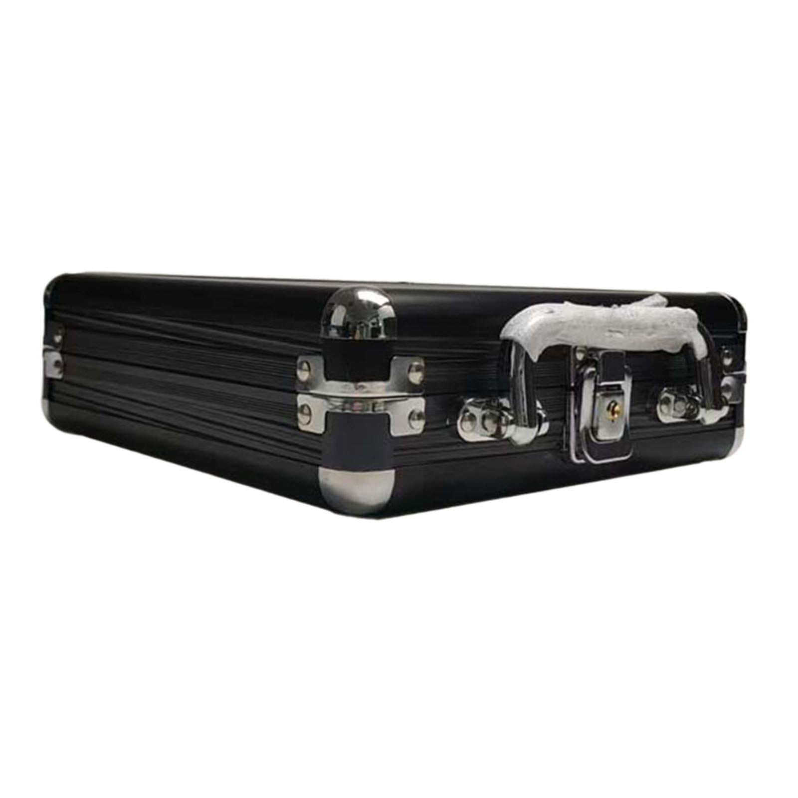 Hellery Aluminum Alloy Chip Case, Empty Storage Container, Sponge ...