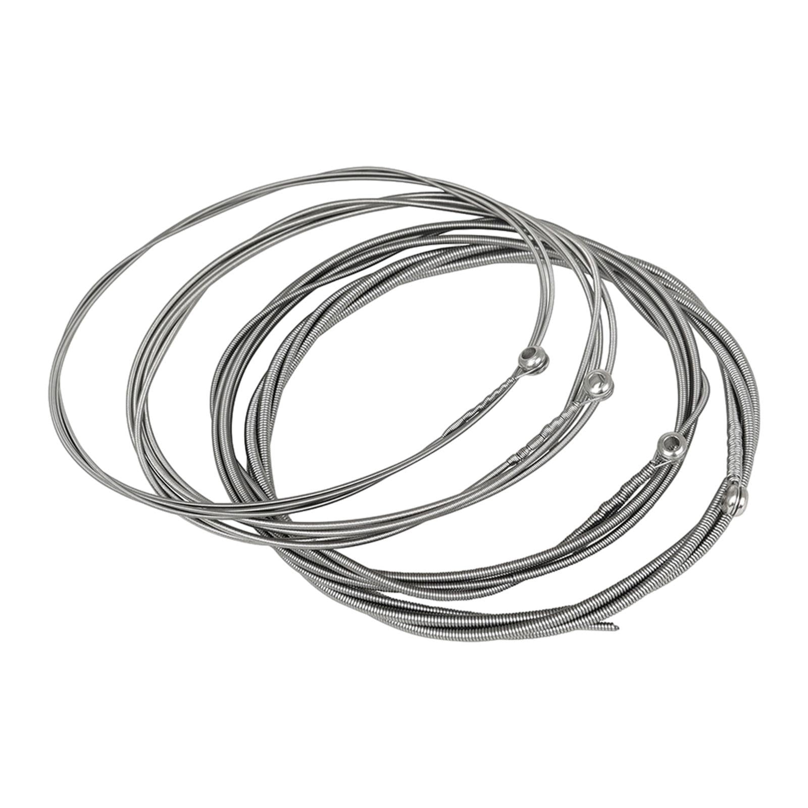 Hellery Bass Strings Alloy Universal Professional Replacement Bright ...