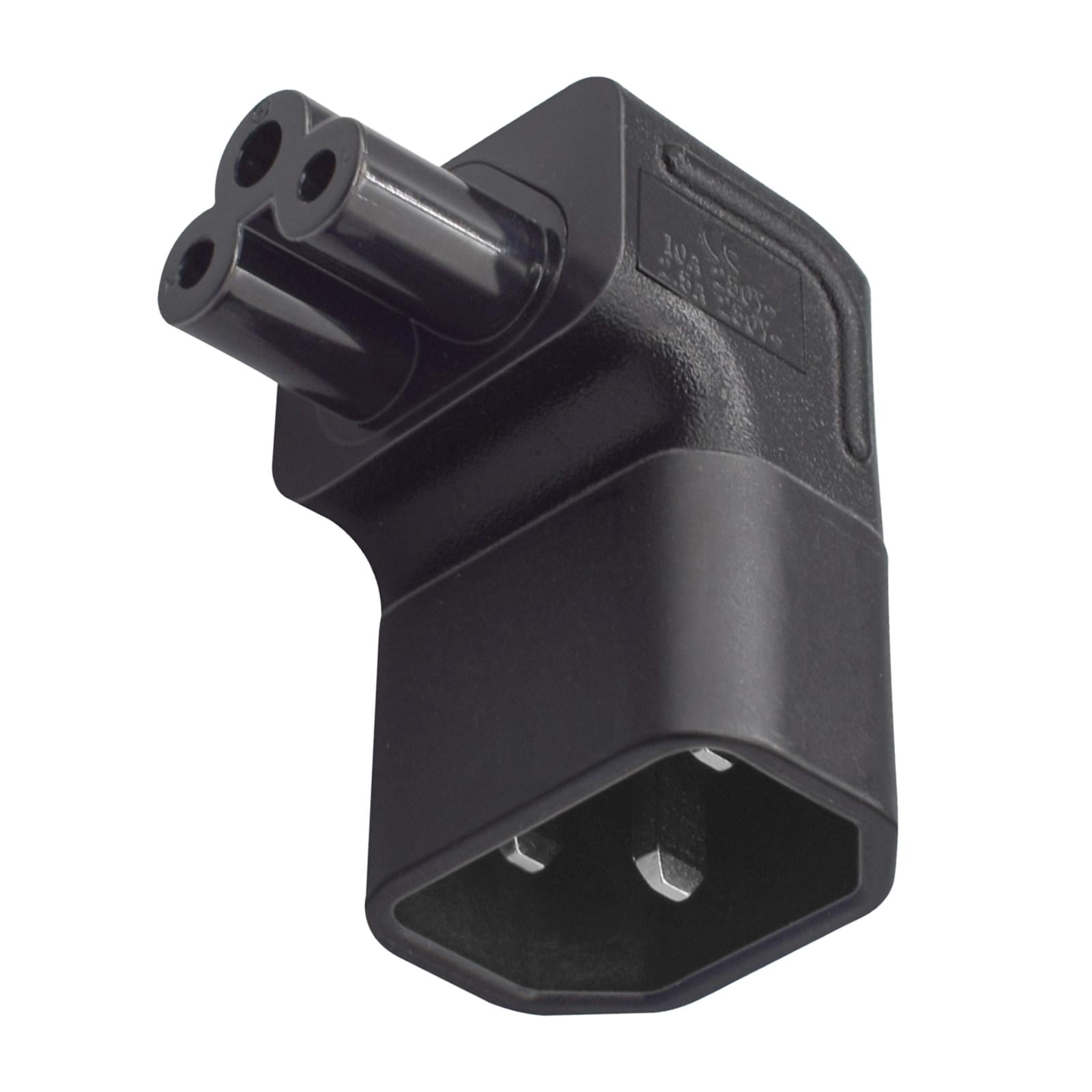 Hellery IEC320 C14 to C5 Power Adapter C14 3 Pin Male to C5 Female 2.5A ...