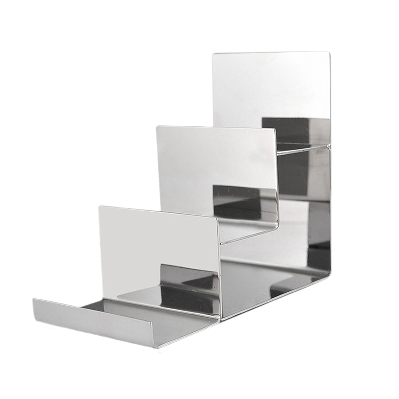 Hellery Jewelry Riser Display Wallet Display Stand 3 Tiered Mobile ...