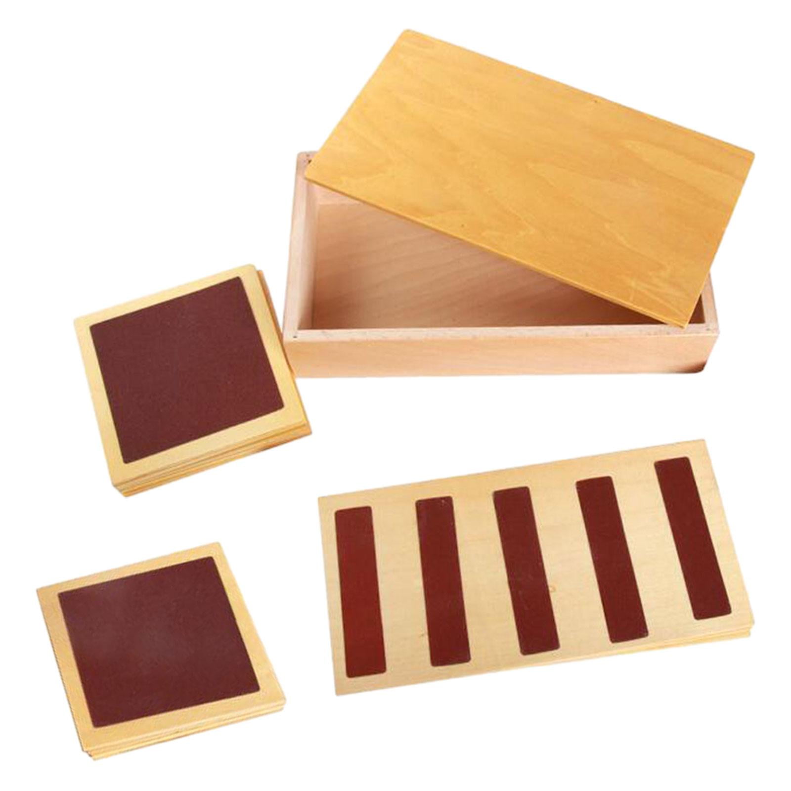 Hellery Montessori Touch Tablet Sensory Toy Tactile Classification ...