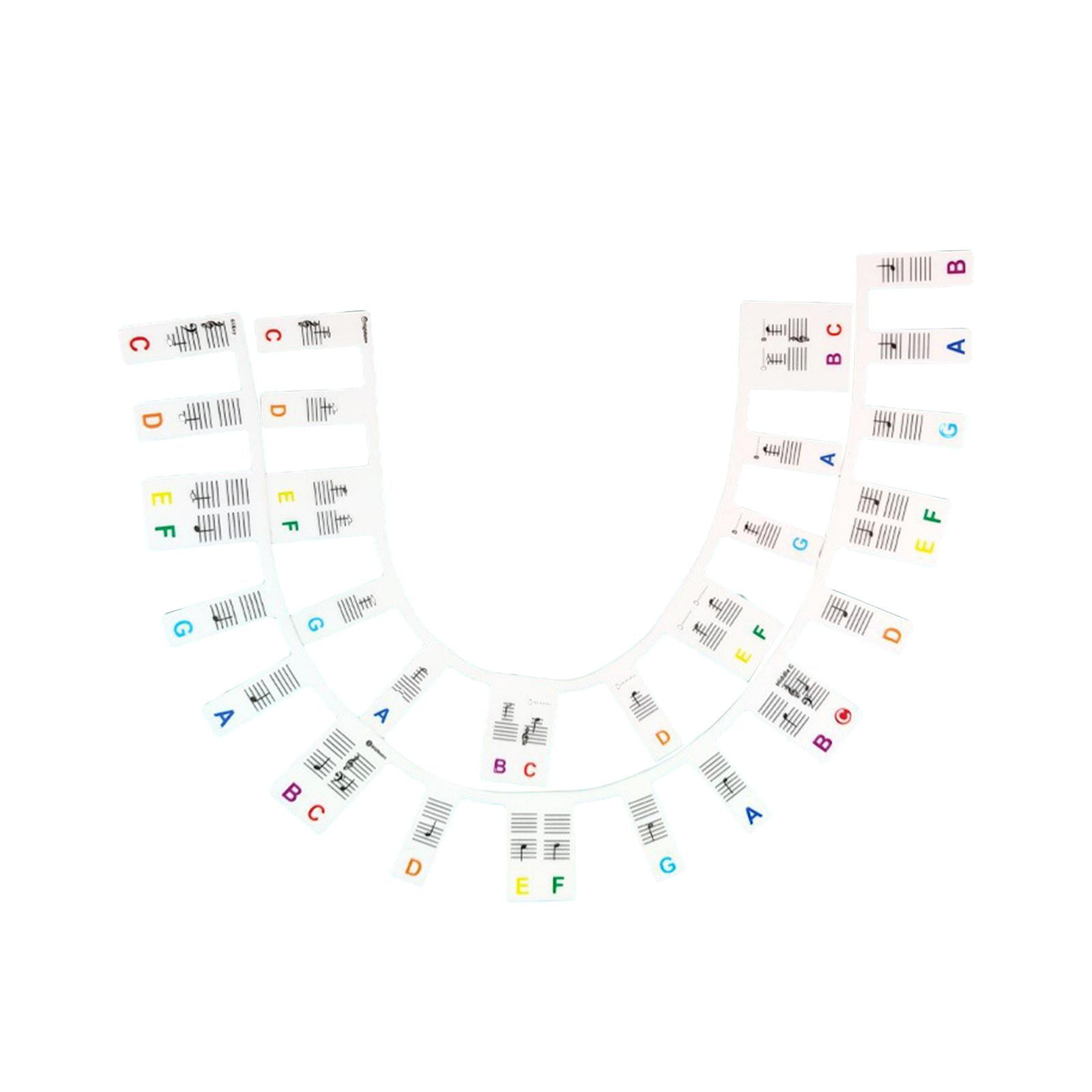 Hellery Piano Sticker Music Note Label Leaves, No Residue Removable ...