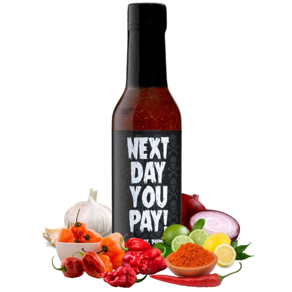 Hellfire Next Day You Pay! Hot Sauce Made with Super Hot Peppers ...