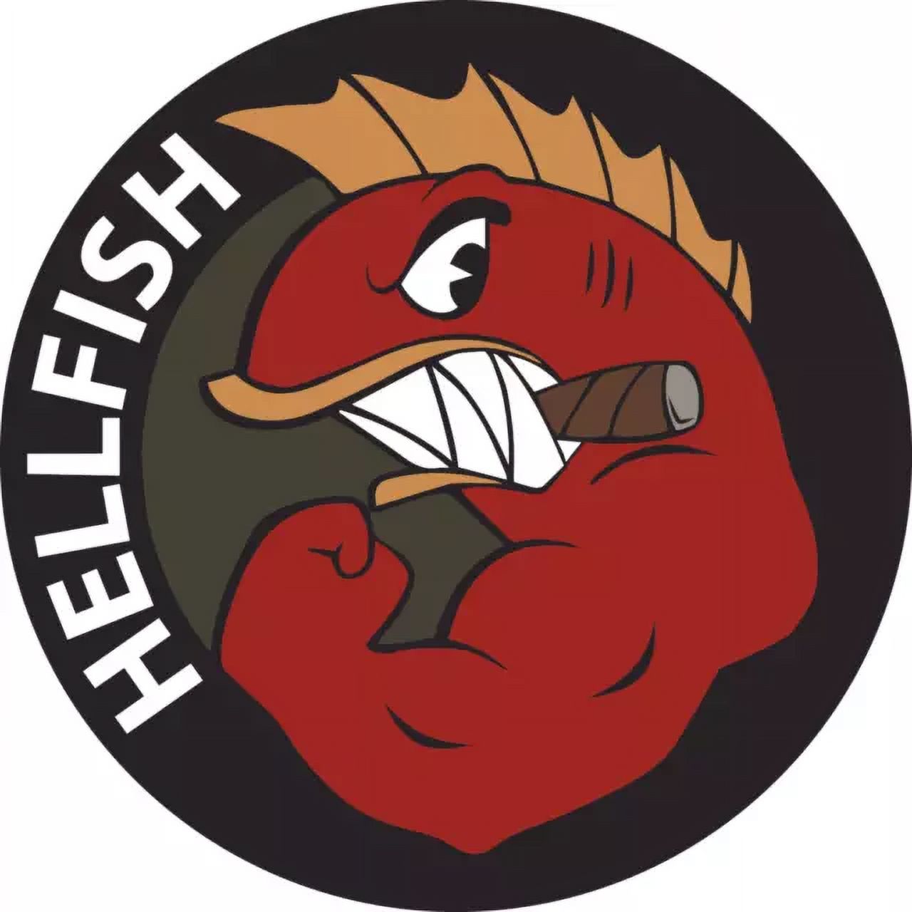 Hellfish Sticker The Simpsons Logo Phone Decal Water Bottle Stickers ...