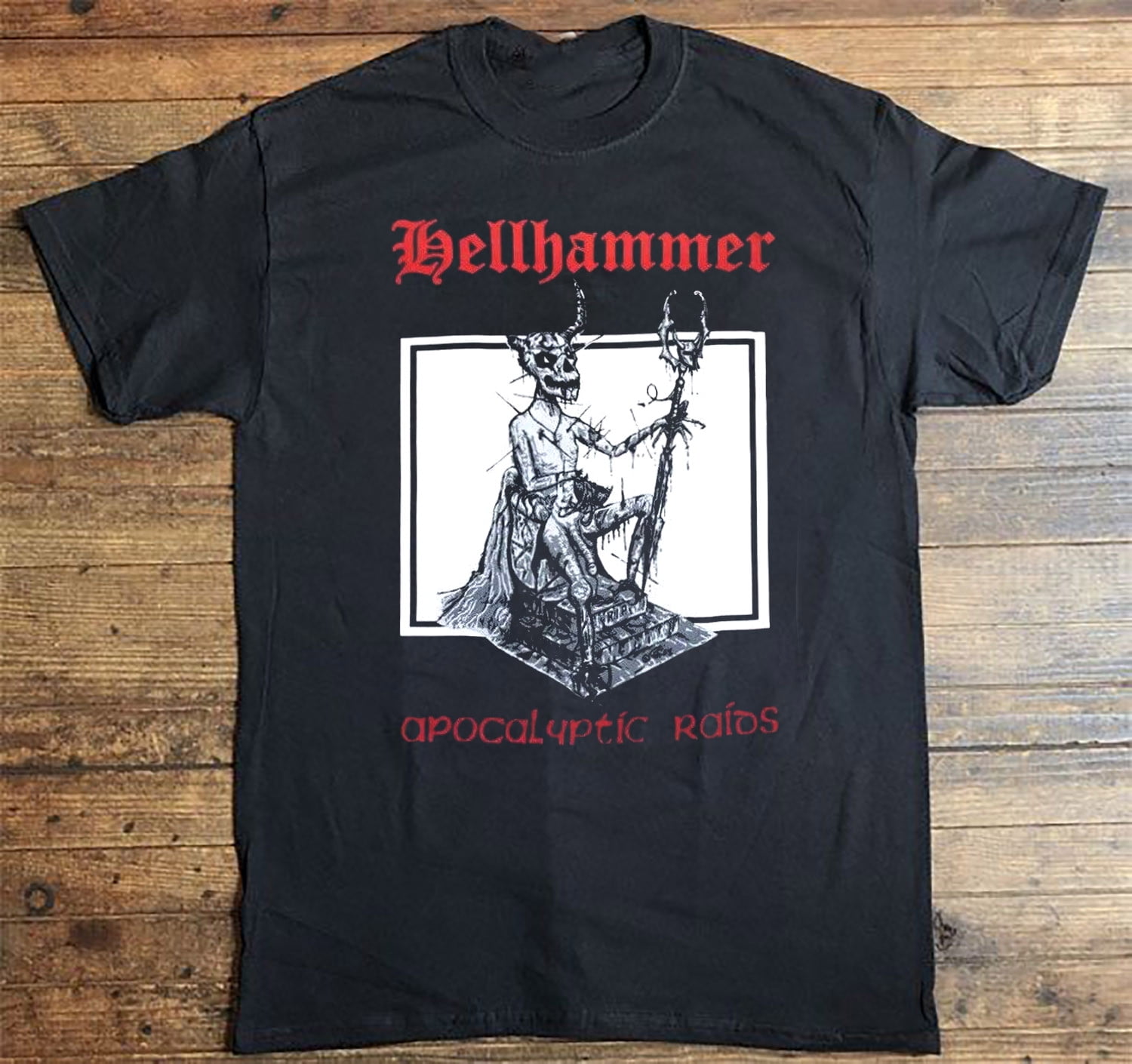 Hellhammer Apocalyptic Raids For Fan Men Women Black All Size Shirt AC2220 - Walmart.com