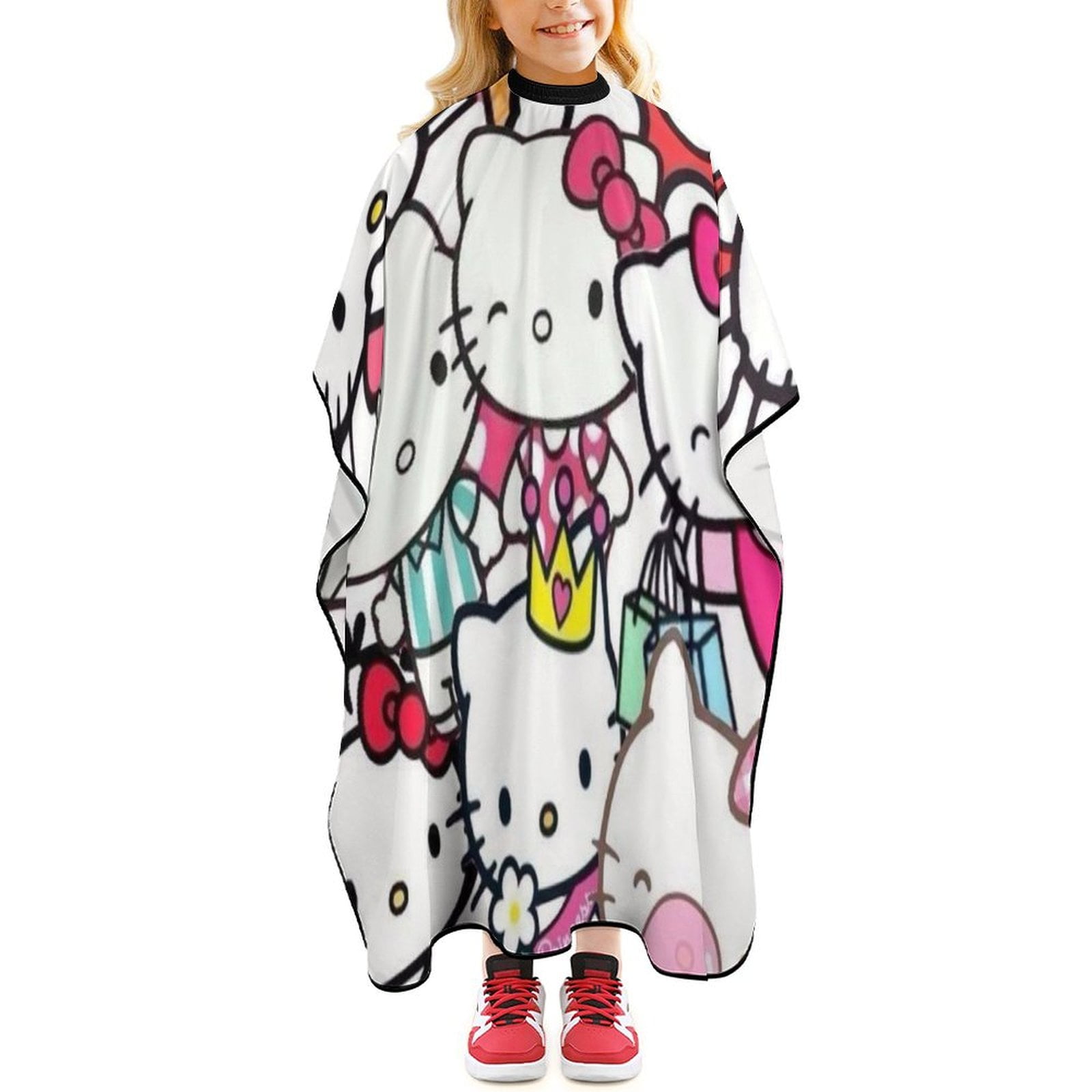 Helllo Kitty Kids Haircut Cape Waterproof Barber Cape Cover, Cartoon ...