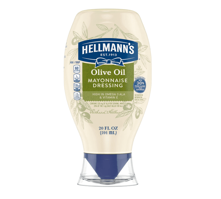 Hellmann Mayonnaise Dressing with Olive Oil Squeeze Bottle Rich in ...