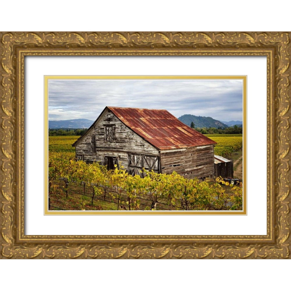 Hellmann, Stan 14x11 Gold Ornate Wood Framed with Double Matting Museum ...
