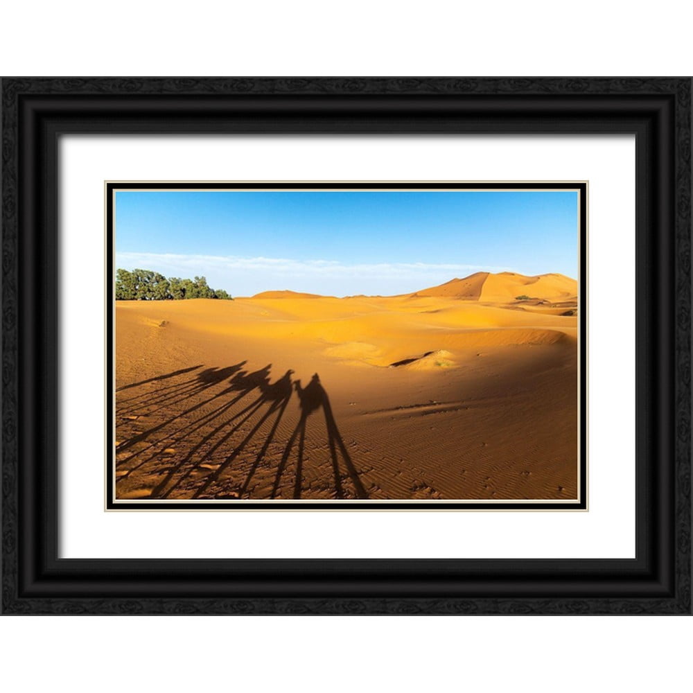 Hellmann, Stan 18x13 Black Ornate Wood Framed with Double Matting ...