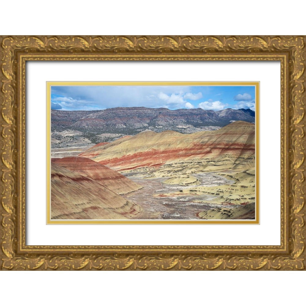 Hellmann, Stan 24x17 Gold Ornate Wood Framed with Double Matting Museum ...