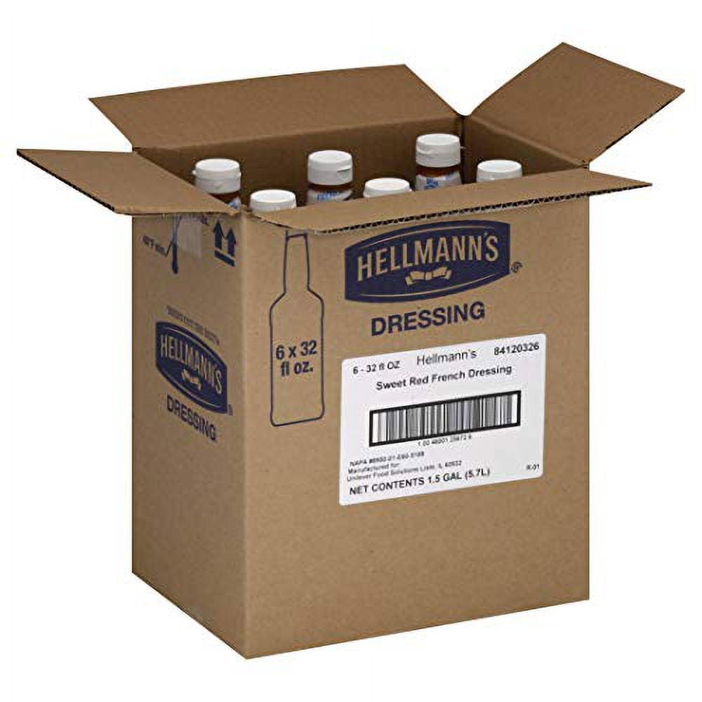 Hellmann's Classics French Salad Bar Dressing Bottle, 32 oz - Case of 6 ...