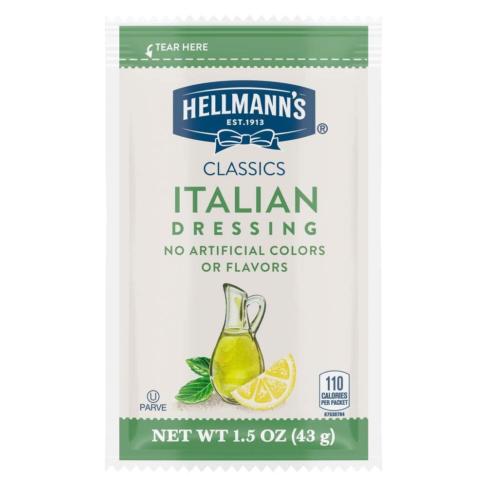 Hellmann's Classics Italian Salad Dressing Portion Control Sachets ...