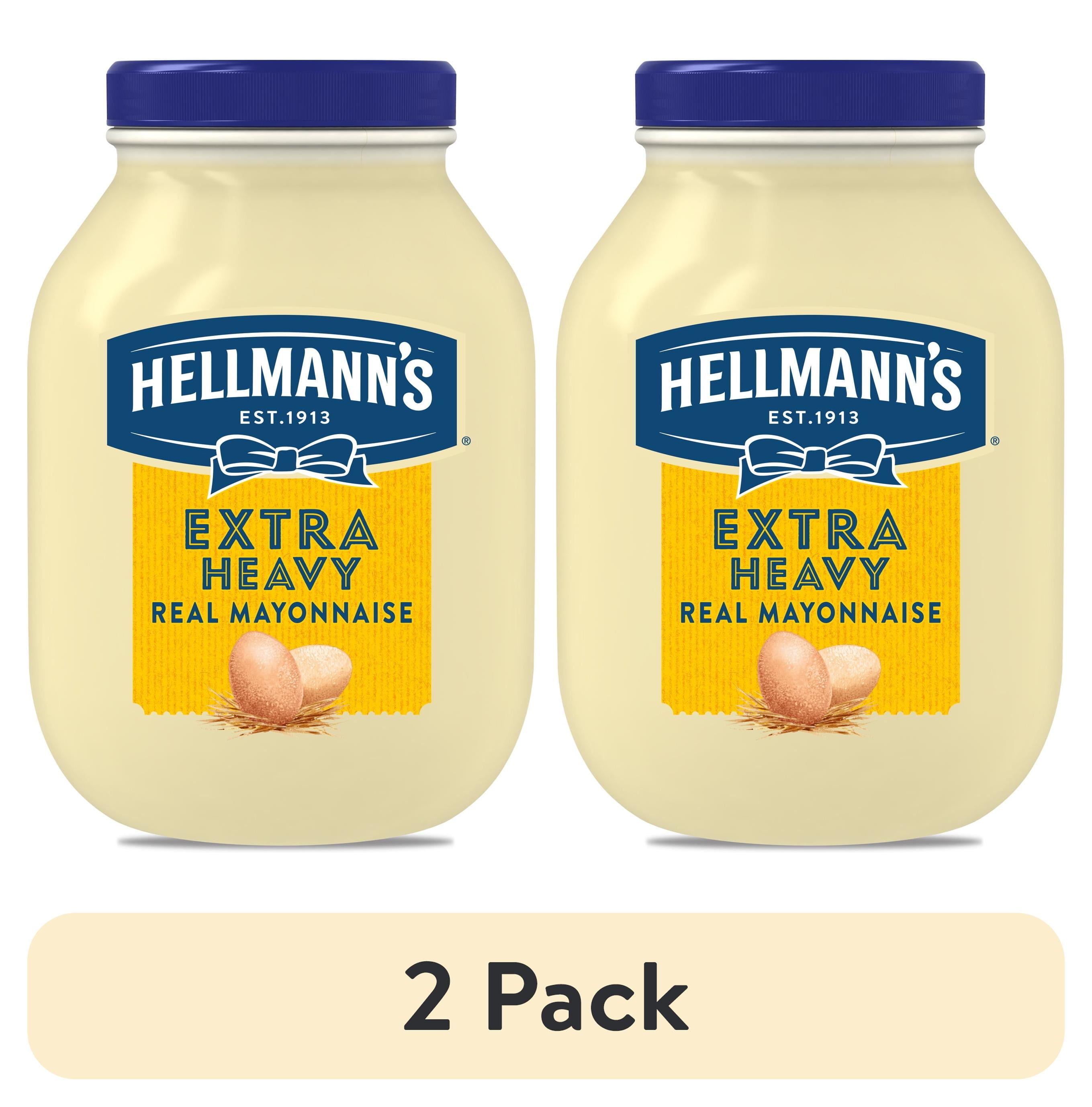 (2 pack) Hellmann's Extra Heavy Real Mayonnaise, 1 gallon - Walmart.com