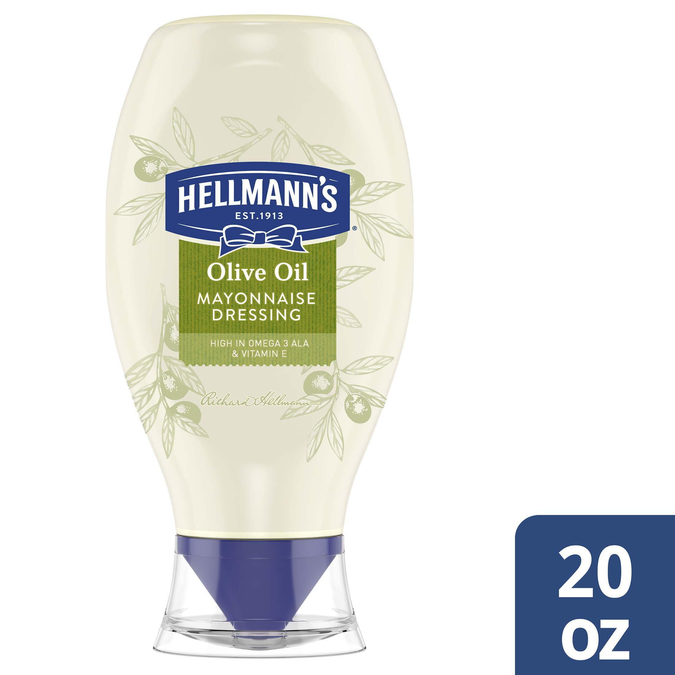 Hellmann's Mayonnaise Dressing with Olive Oil Rich in Omega-3 ALA 20 oz ...