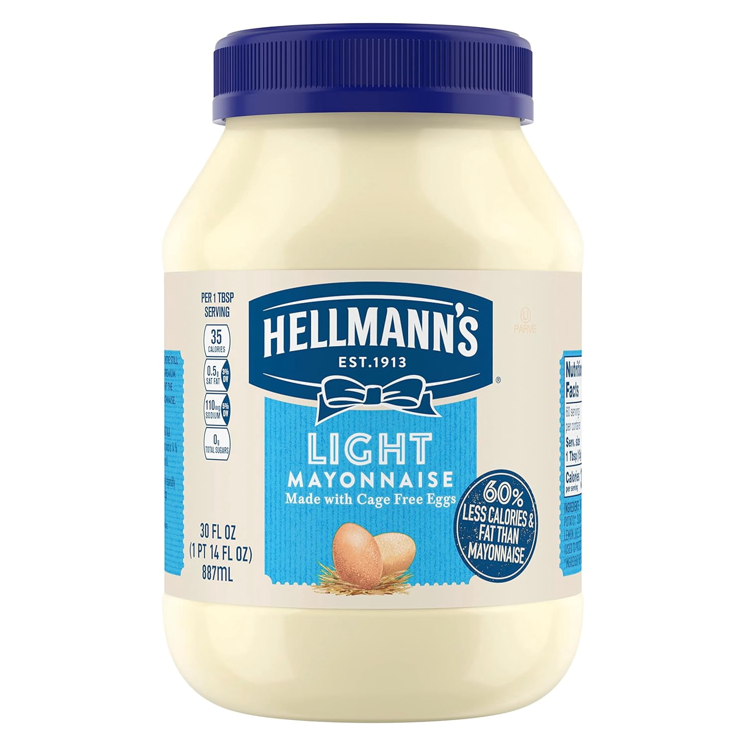 Hellmann's Light Mayonnaise For A Creamy Condiment for Sandwiches and ...