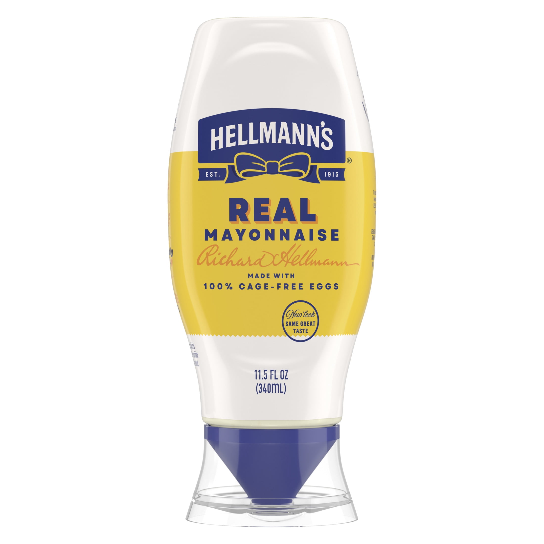 Hellmann's, Mayonnaise, 11.5 fl oz Squeeze Bottle, Real Mayonnaise ...