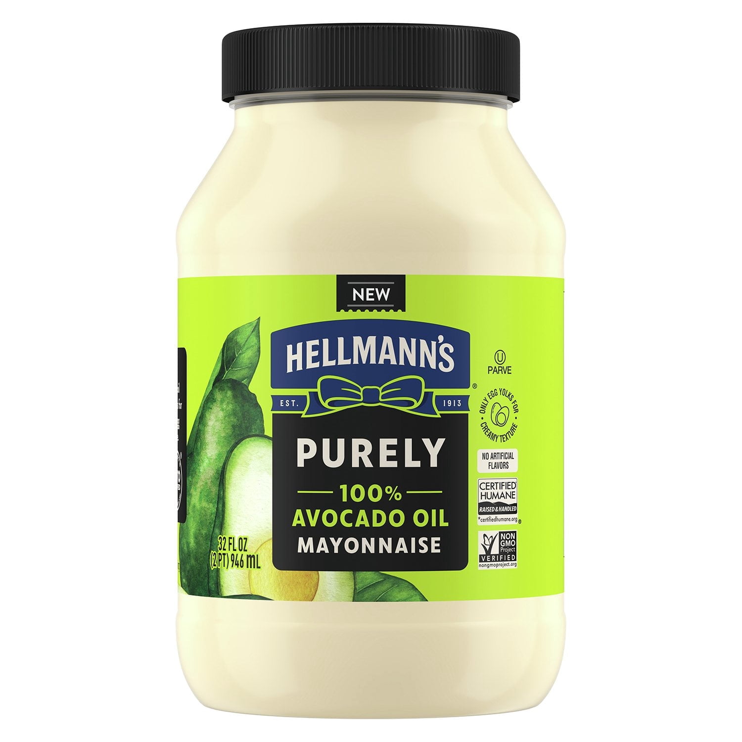 Hellmann's Purely 100% Avocado Oil Mayonnaise, 32 oz. - Walmart.com