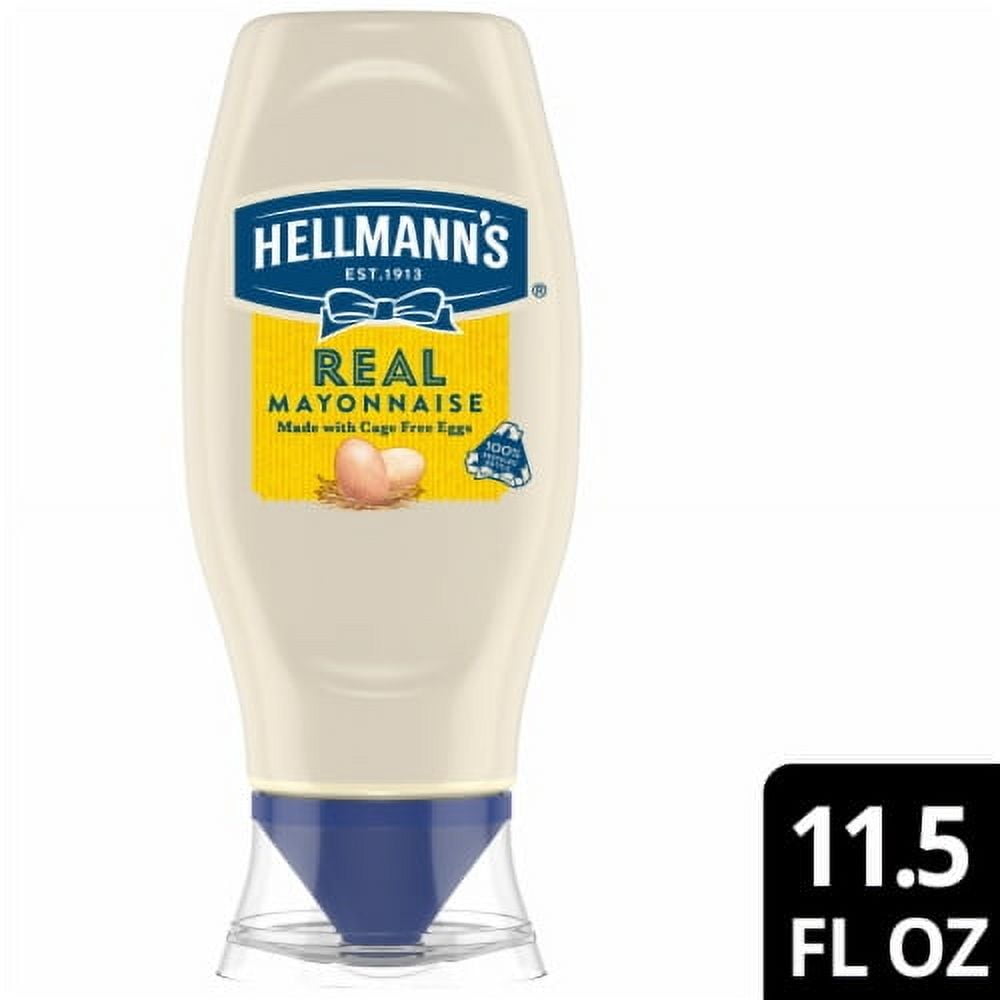 Hellmann's Real Mayonnaise, Creamy Squeeze Mayo with Omega-3 ALA ...