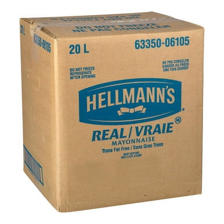 Hellmann's Real Mayonnaise, Bib, 20L/Unit (1 Unit/Case) - Creamy and ...