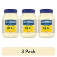 (3 pack) Hellmann's Real Mayonnaise Rich Creamy Condiment Gluten Free ...