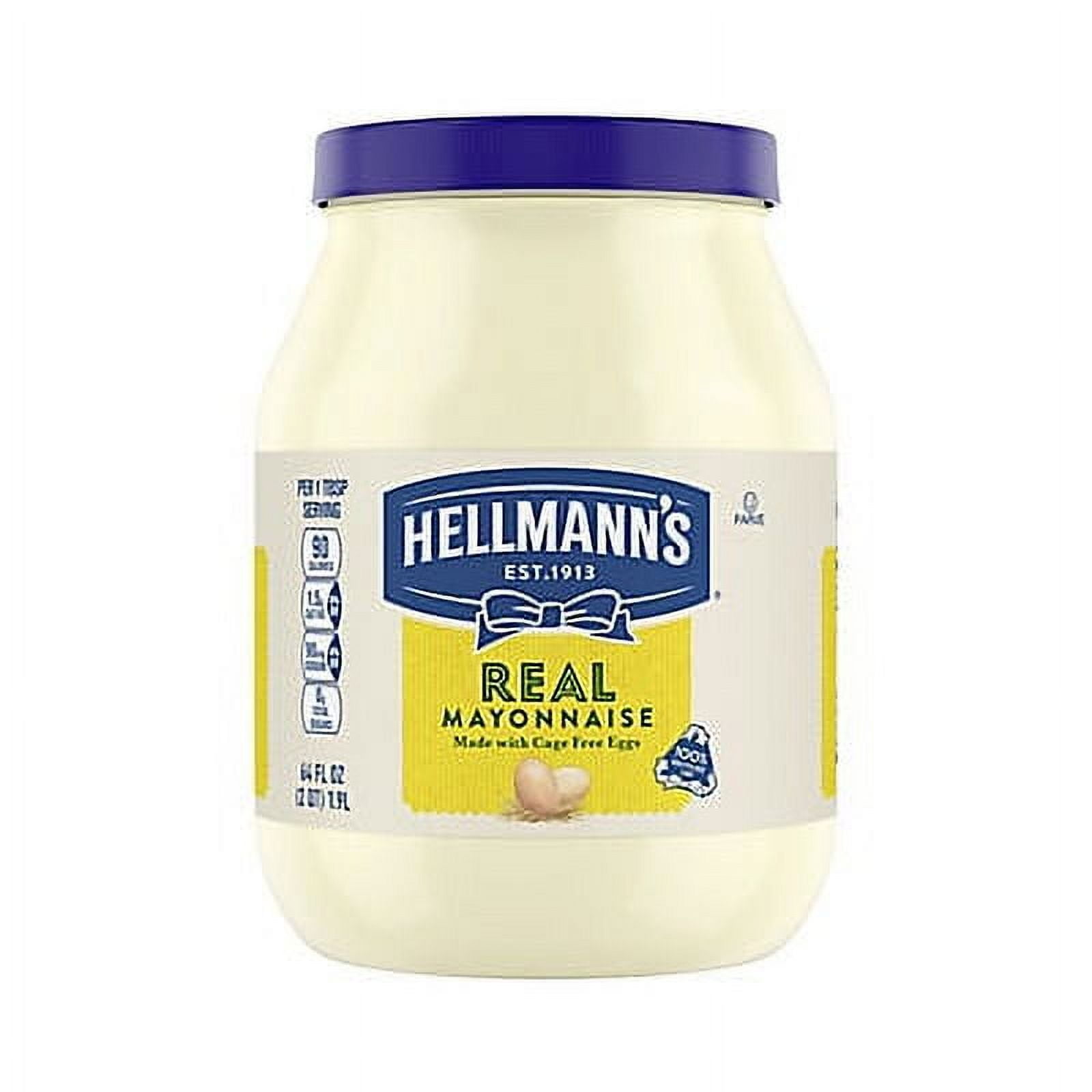 Hellmann's Real Mayonnaise, Creamy, 64 oz Jar - Walmart.com