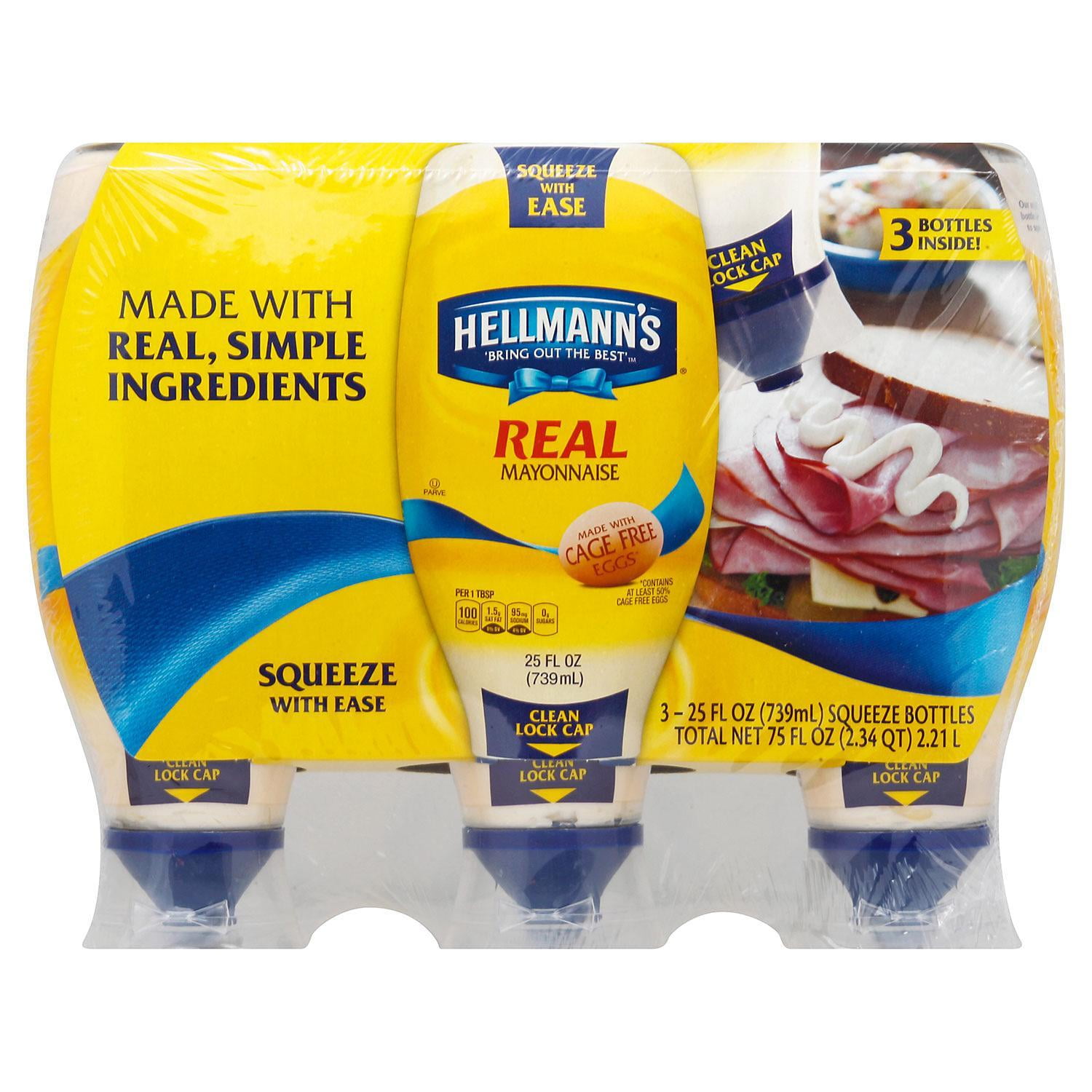 Hellmann's Real Mayonnaise (25 oz., 3 pk.) - Walmart.com