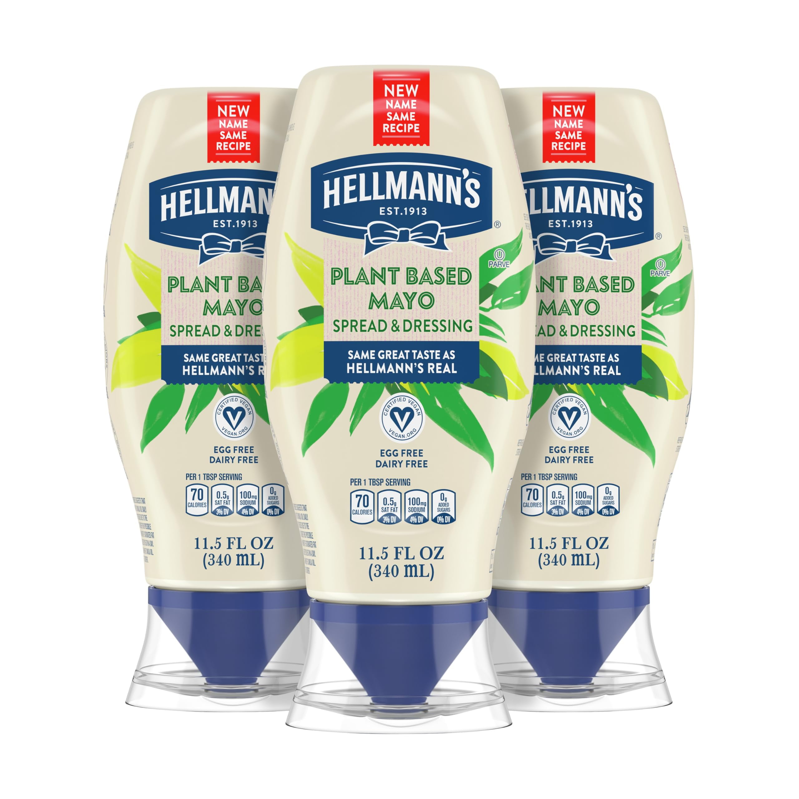 Hellmann's Vegan Dressing and Spread Vegan SMR3 Ct for a Rich, Creamy ...