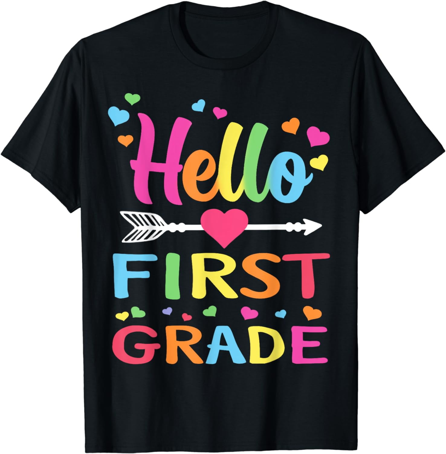 Hello 1st Grade Back To School First Grade Teachers Students T-Shirt ...