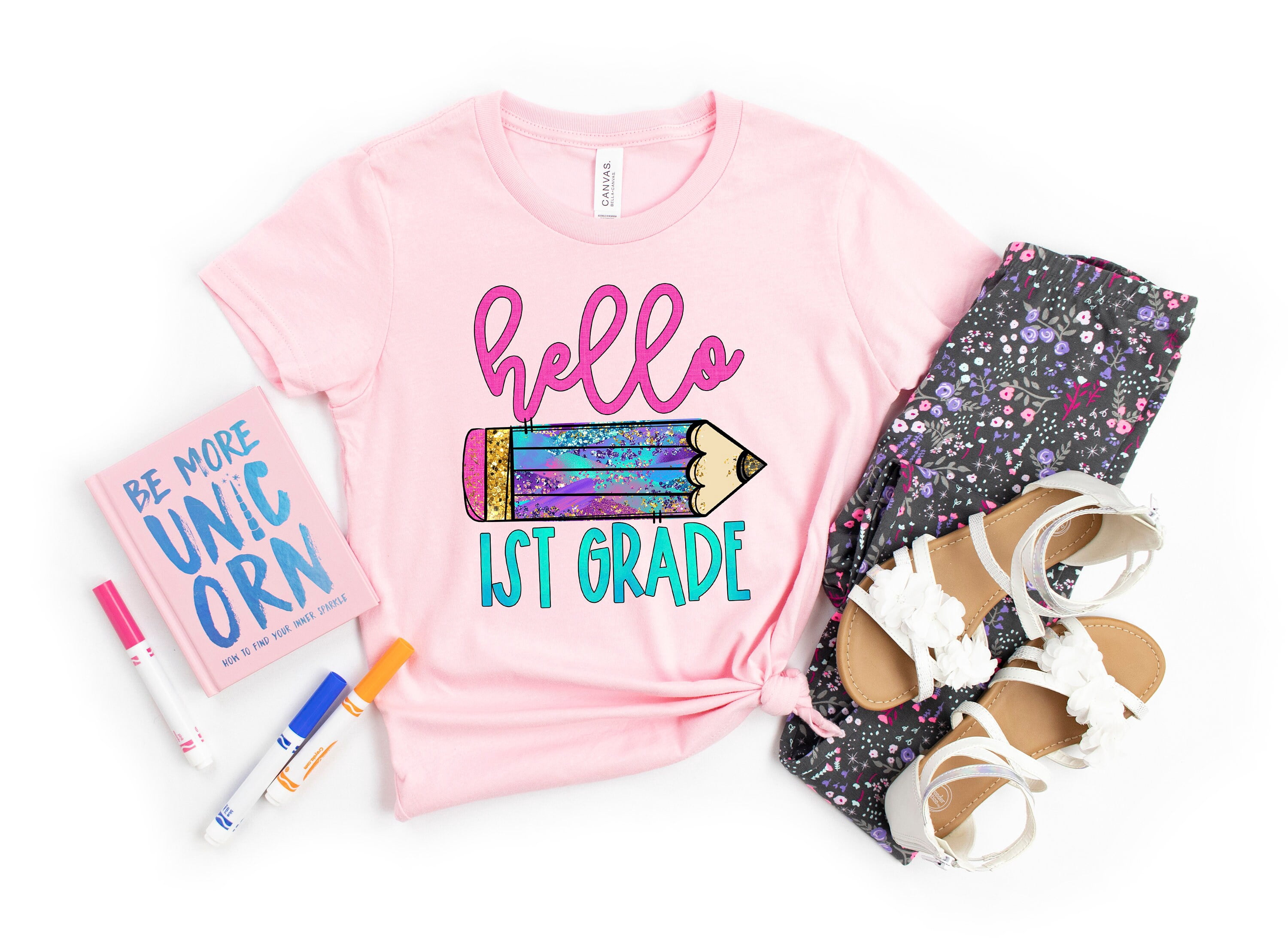 Hello 1st Grade Shirt Kindergarten Shirt Back To School Shirt Teacher ...
