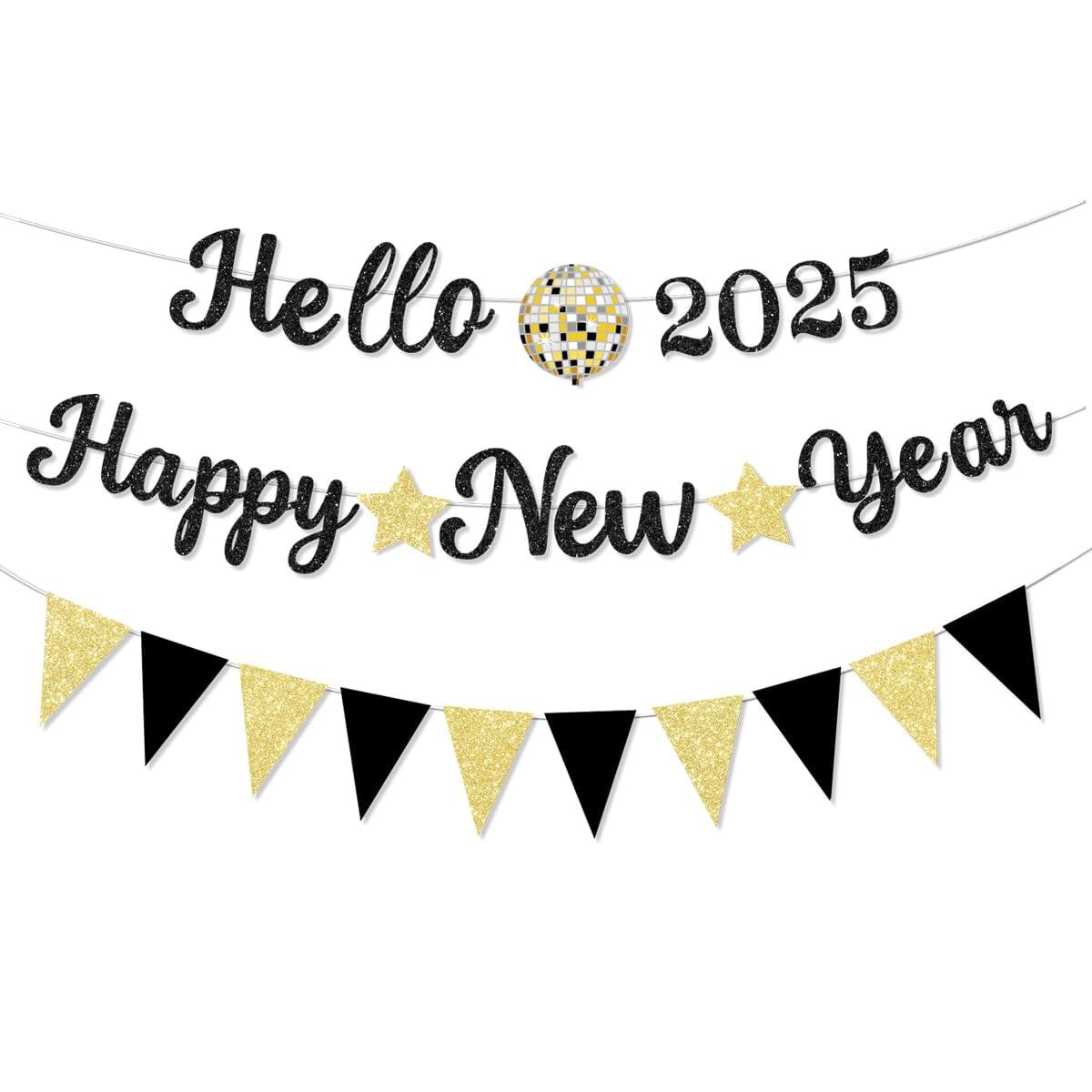 Hello 2025 Happy New Year Banner, Happy New Year Flag Backdrop, New ...