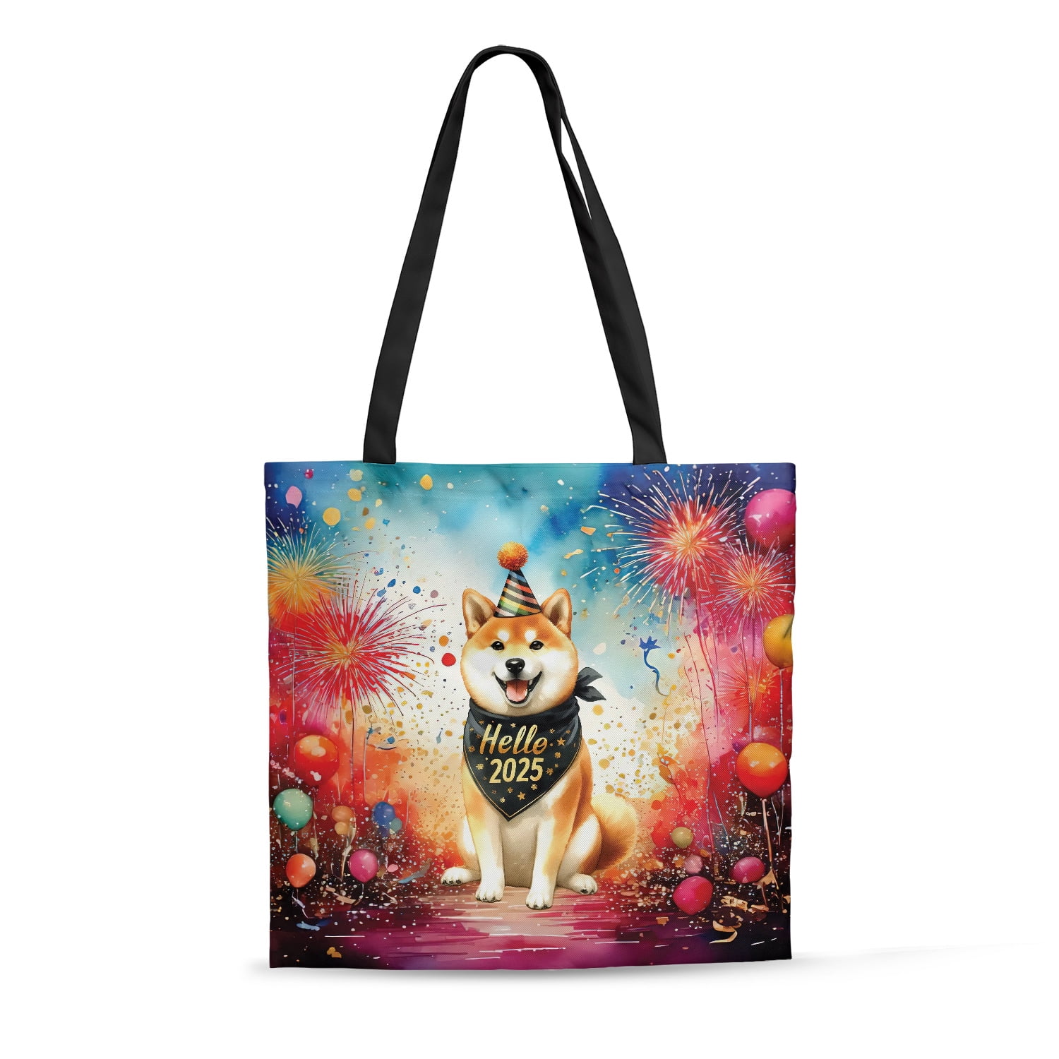 Hello 2025 Shiba Inu Celebrates Happy New Year Firework Balloon All ...