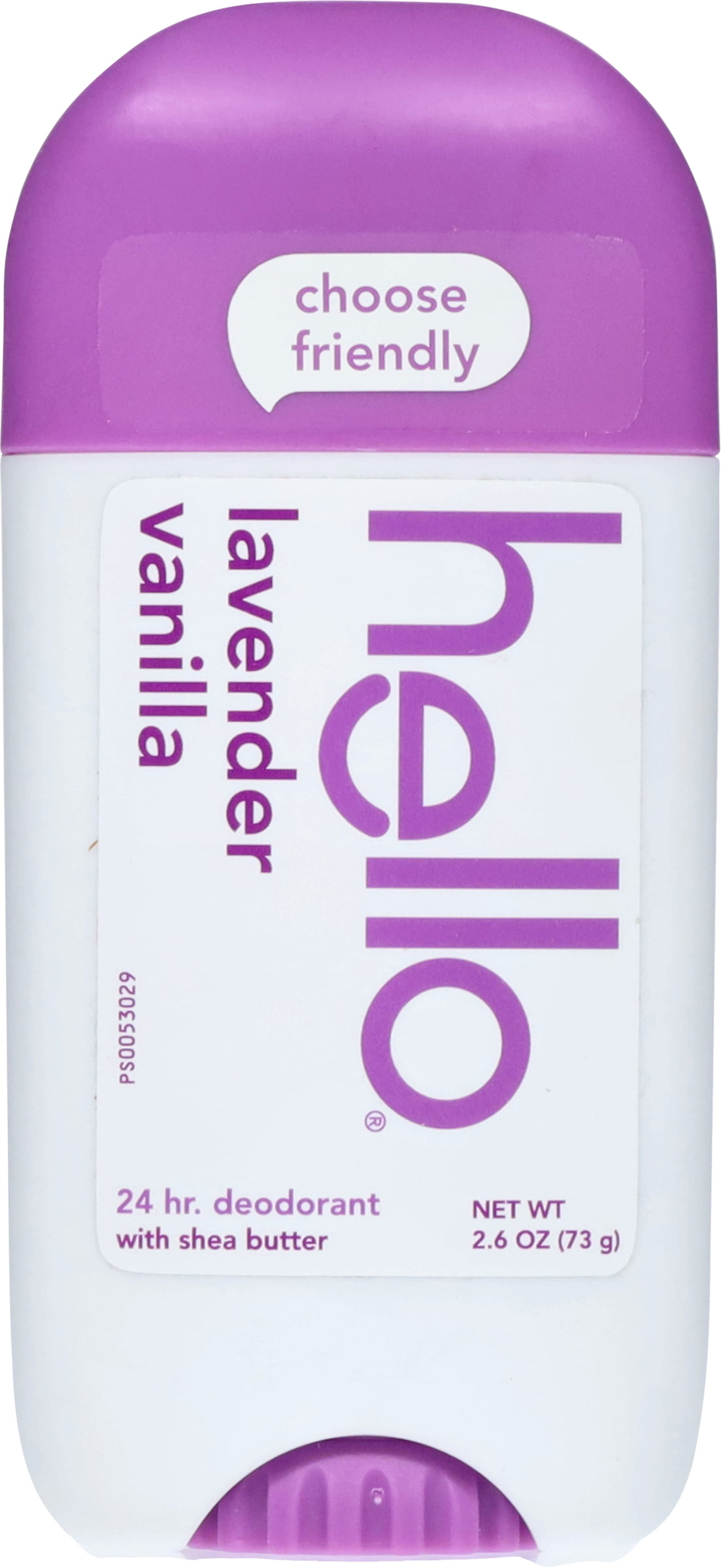 hello Lavender Vanilla Aluminum Free Deodorant for Women and Men with Shea Butter, 24-Hour ...