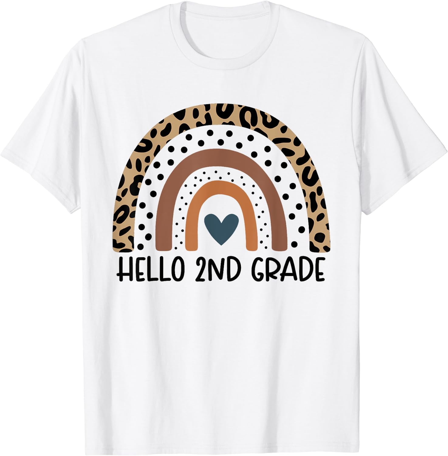 Hello 2nd grade rainbow teacher team Second grade squad girl T-Shirt ...